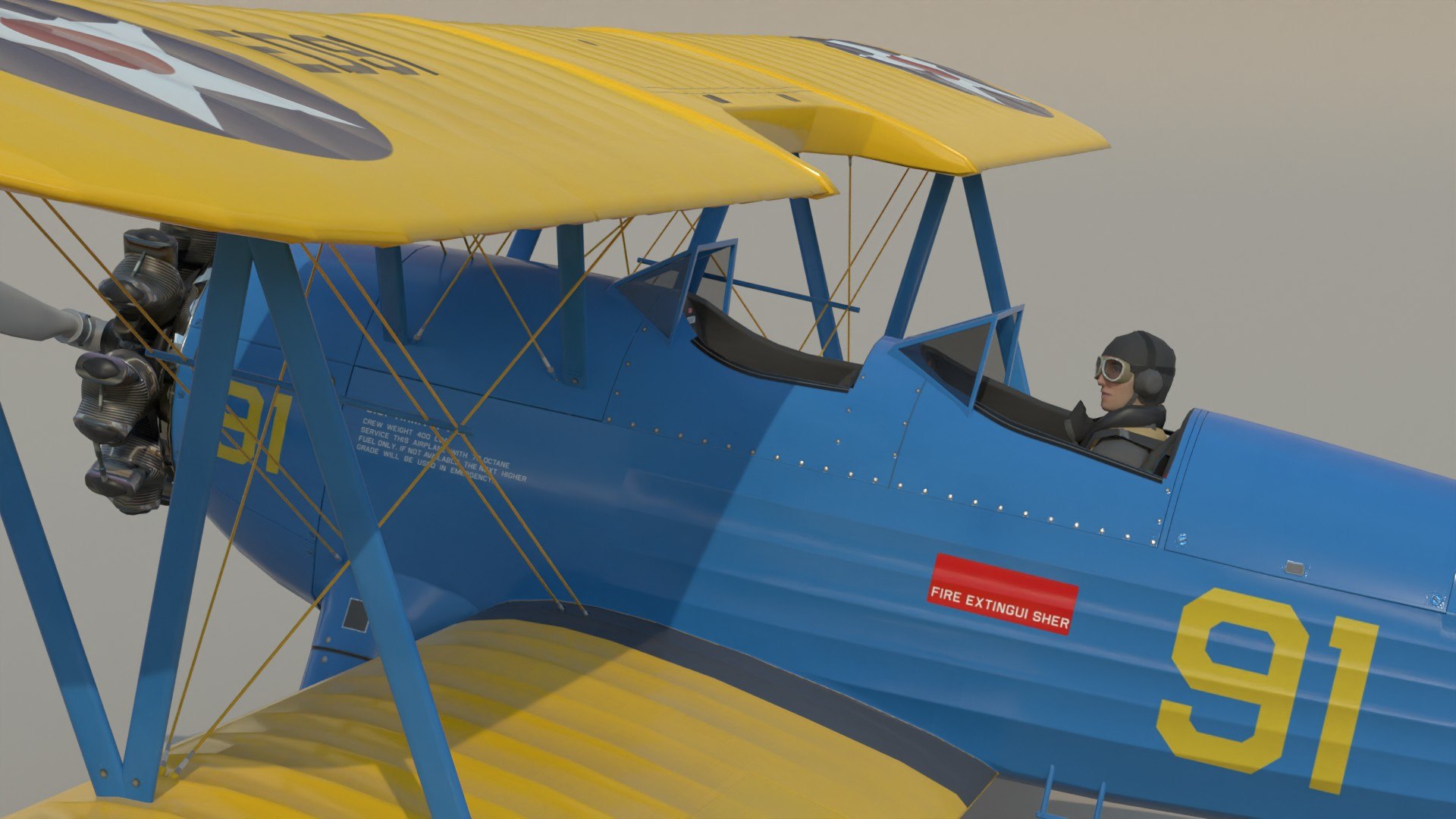 Stearman Model 75 SC 3D Model - TurboSquid 2278335