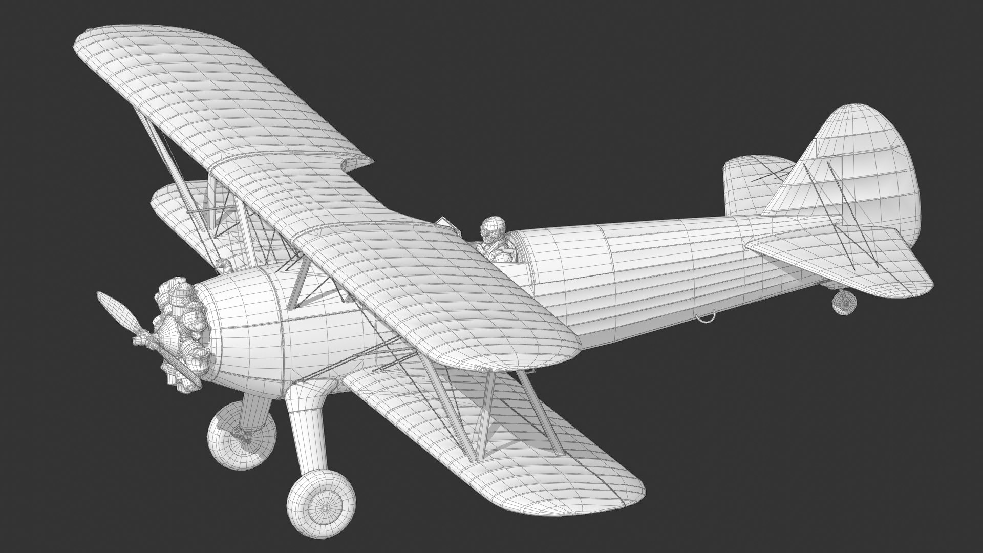 Stearman Model 75 SC 3D Model - TurboSquid 2278335