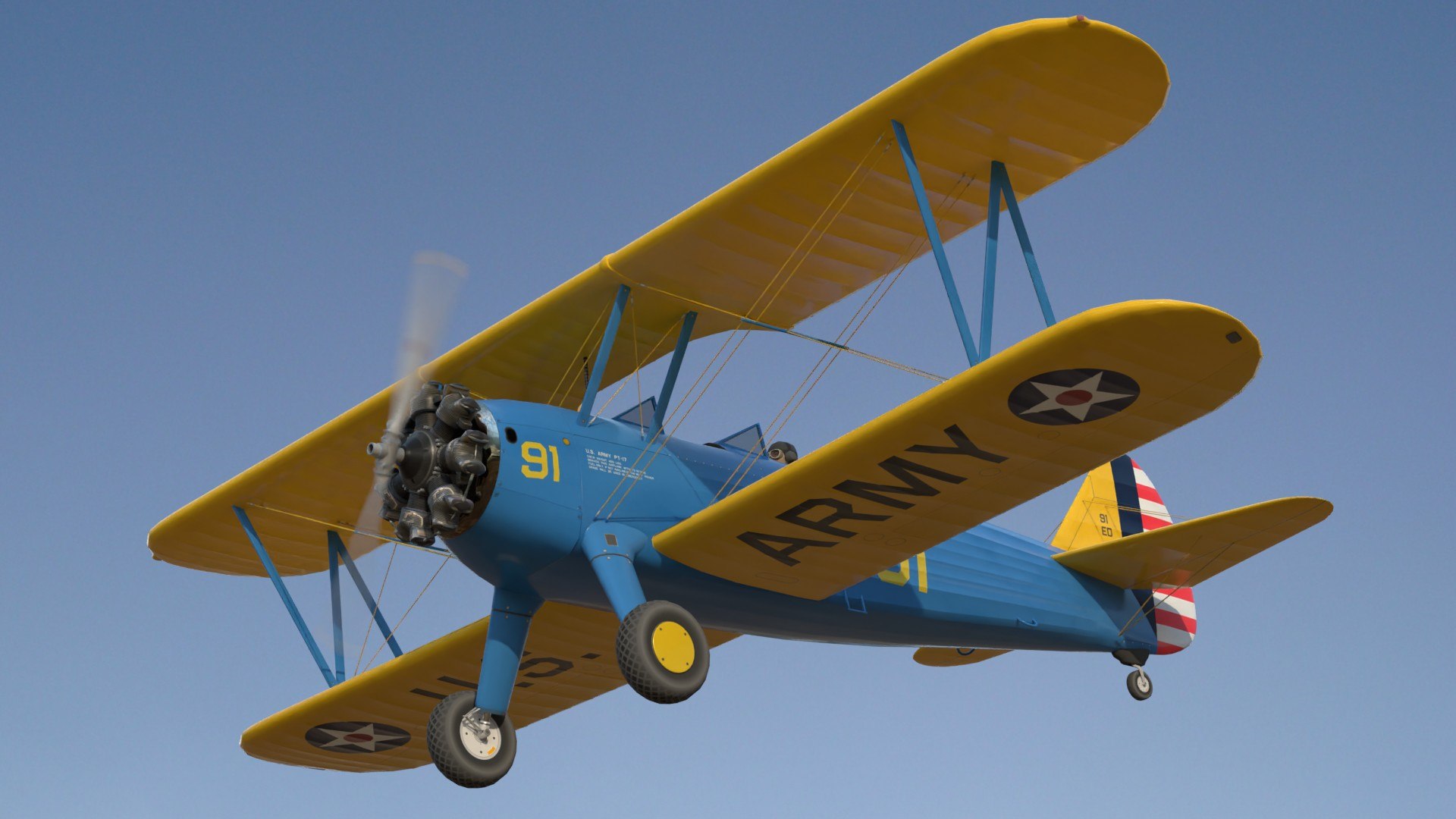 Stearman Model 75 SC 3D Model - TurboSquid 2278335