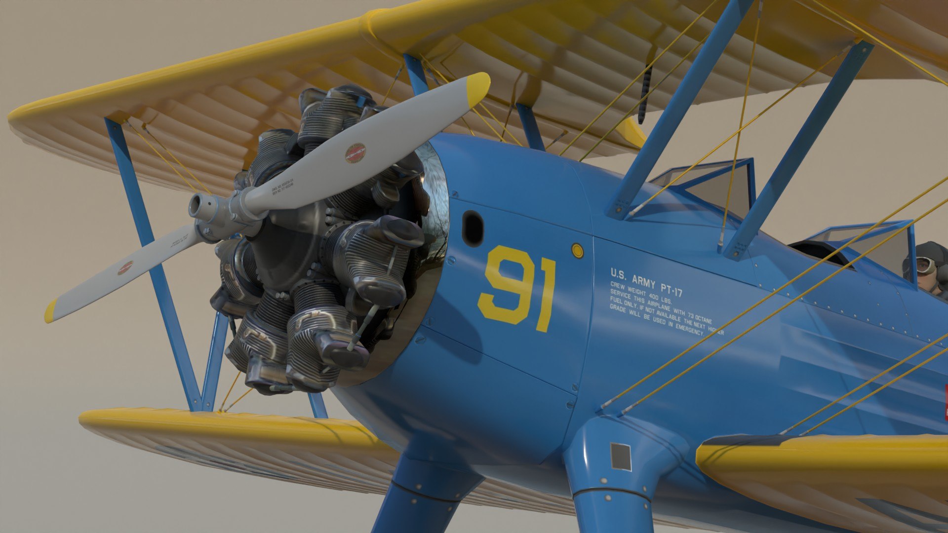 Stearman Model 75 SC 3D Model - TurboSquid 2278335