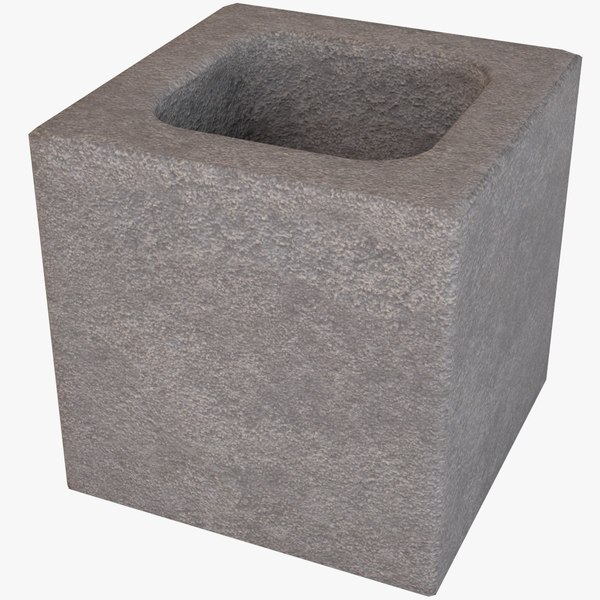 Cinder block 3D - TurboSquid 1631308