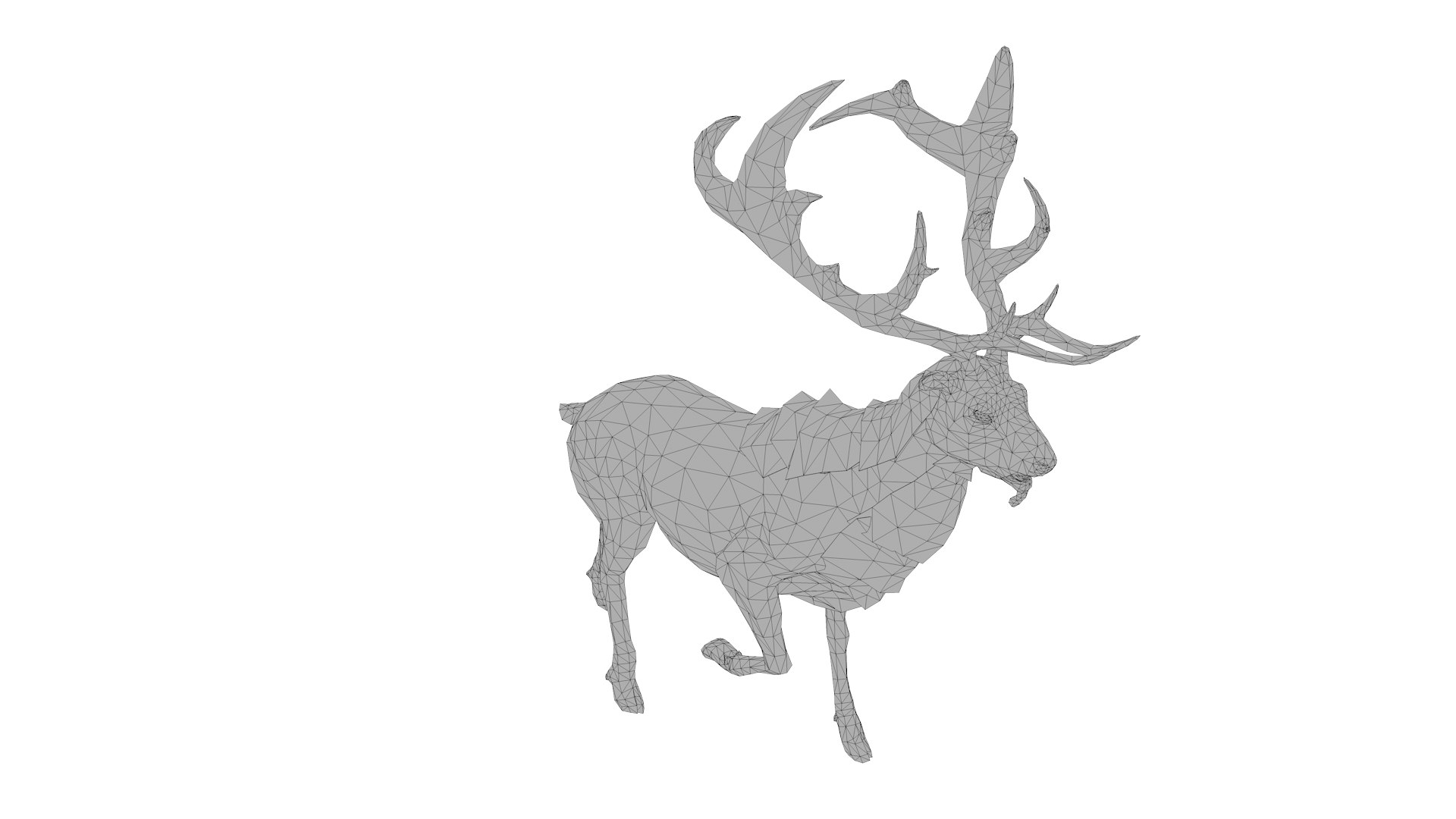 Realistic Deer Buck With Antlers 3D Model - TurboSquid 2412104