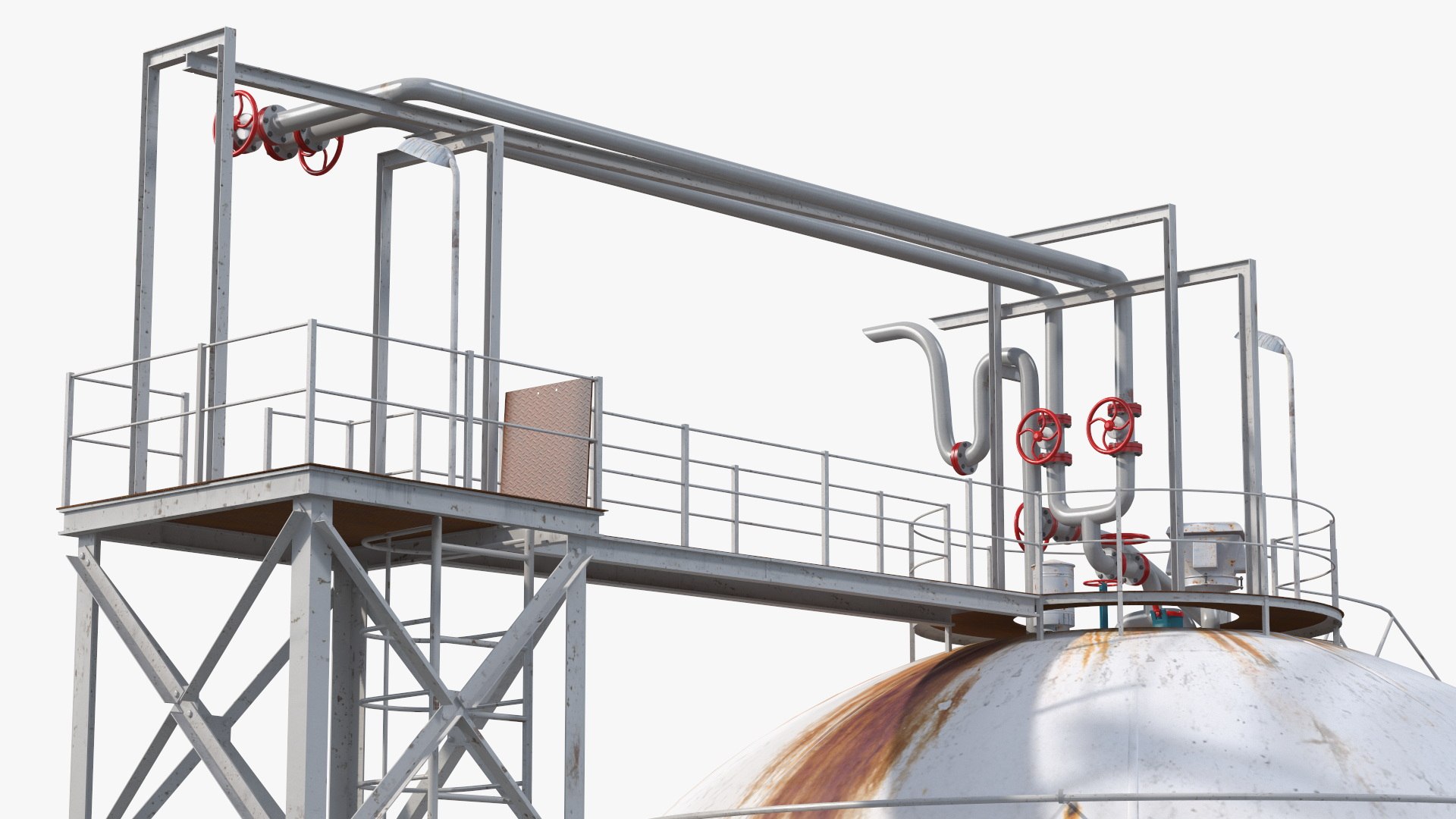 Crude Oil Storage Tank 3D model - TurboSquid 2061510