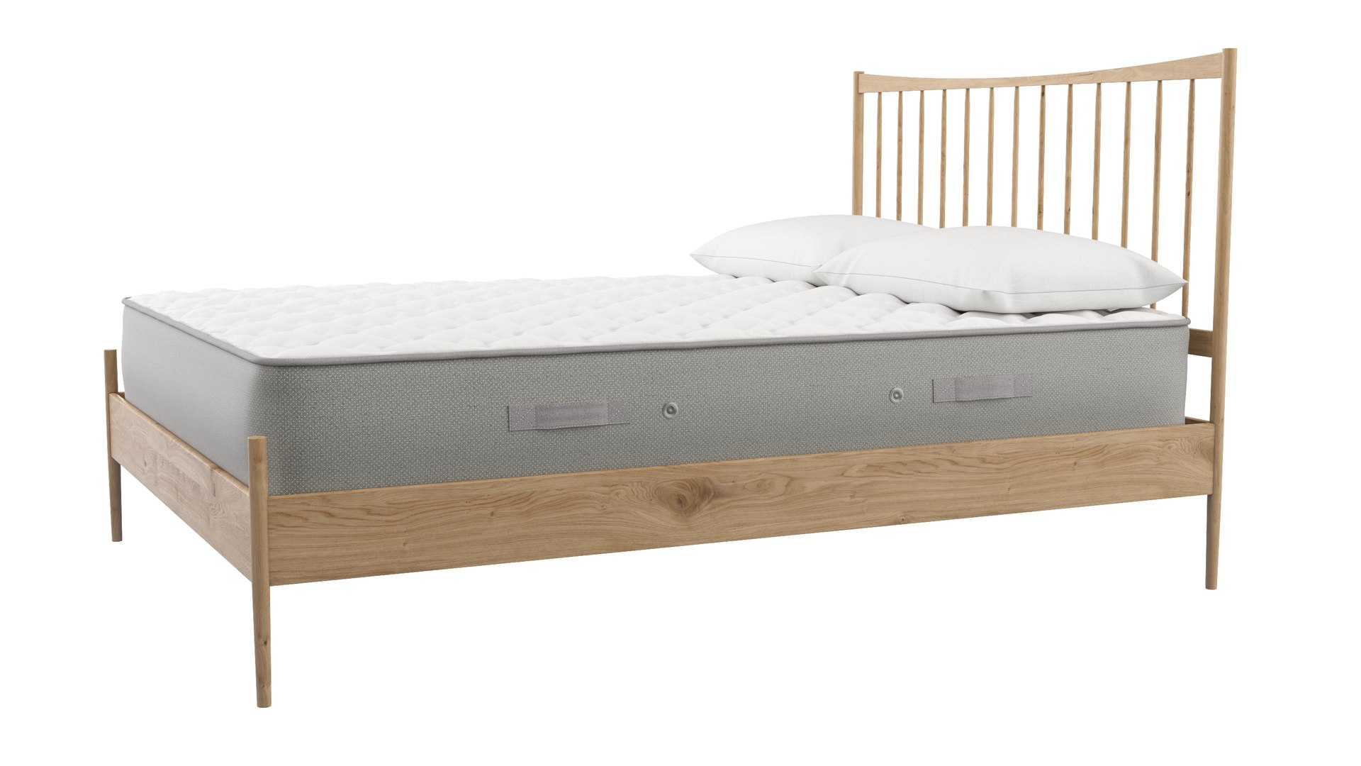 Queen Size Bed Model - TurboSquid 2046667