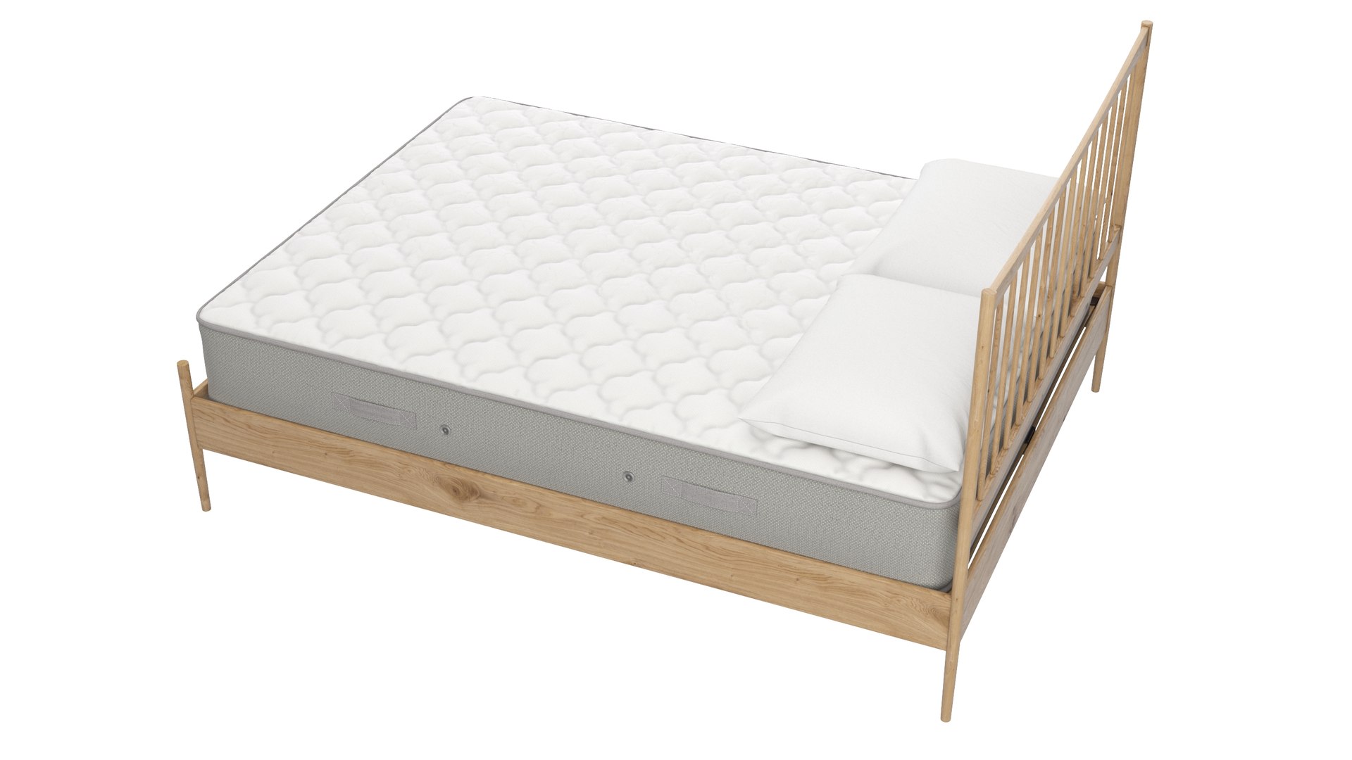 Queen Size Bed Model - TurboSquid 2046667