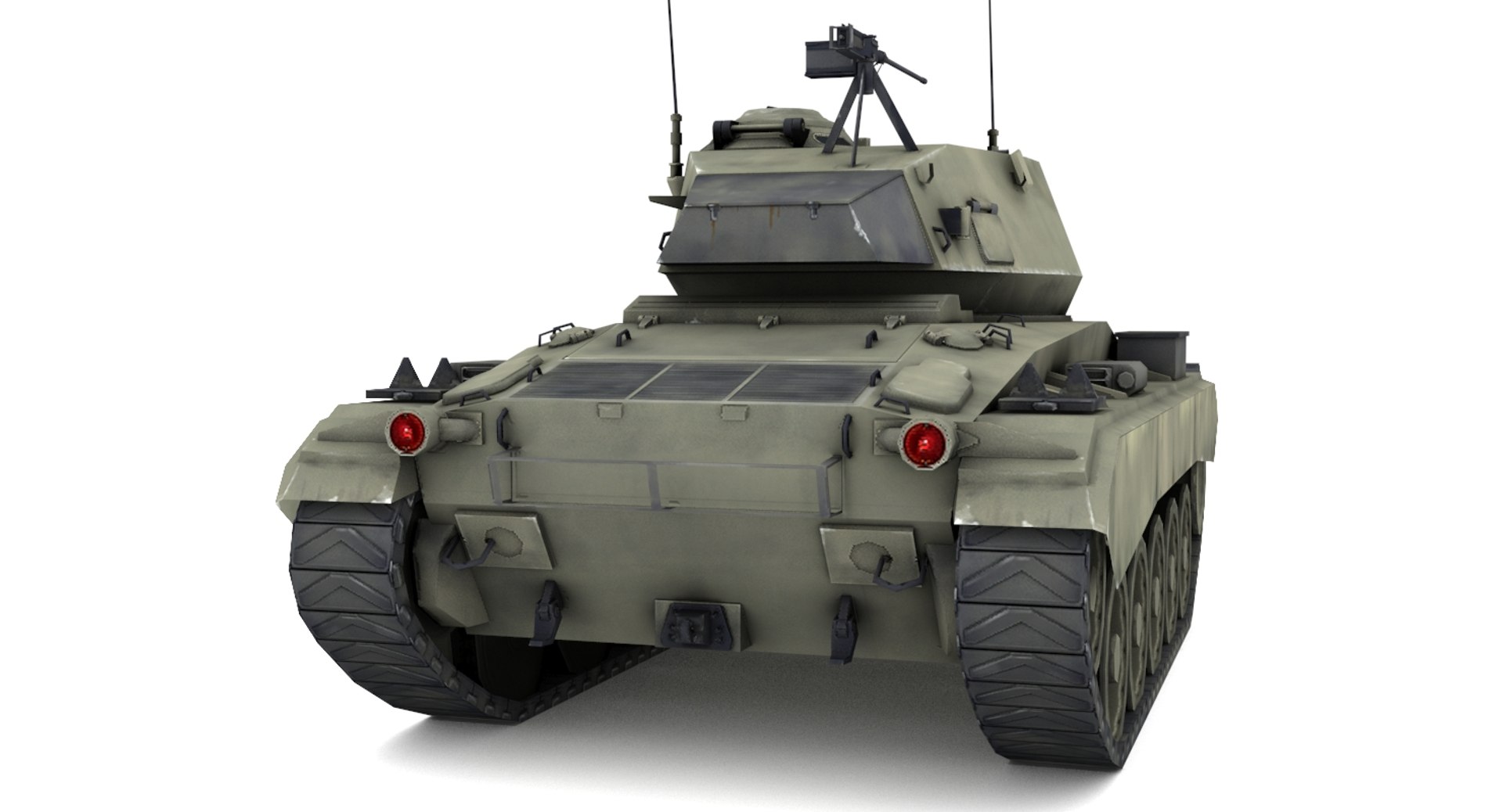 3D M24 Chaffee Light Tank Model - TurboSquid 1183060