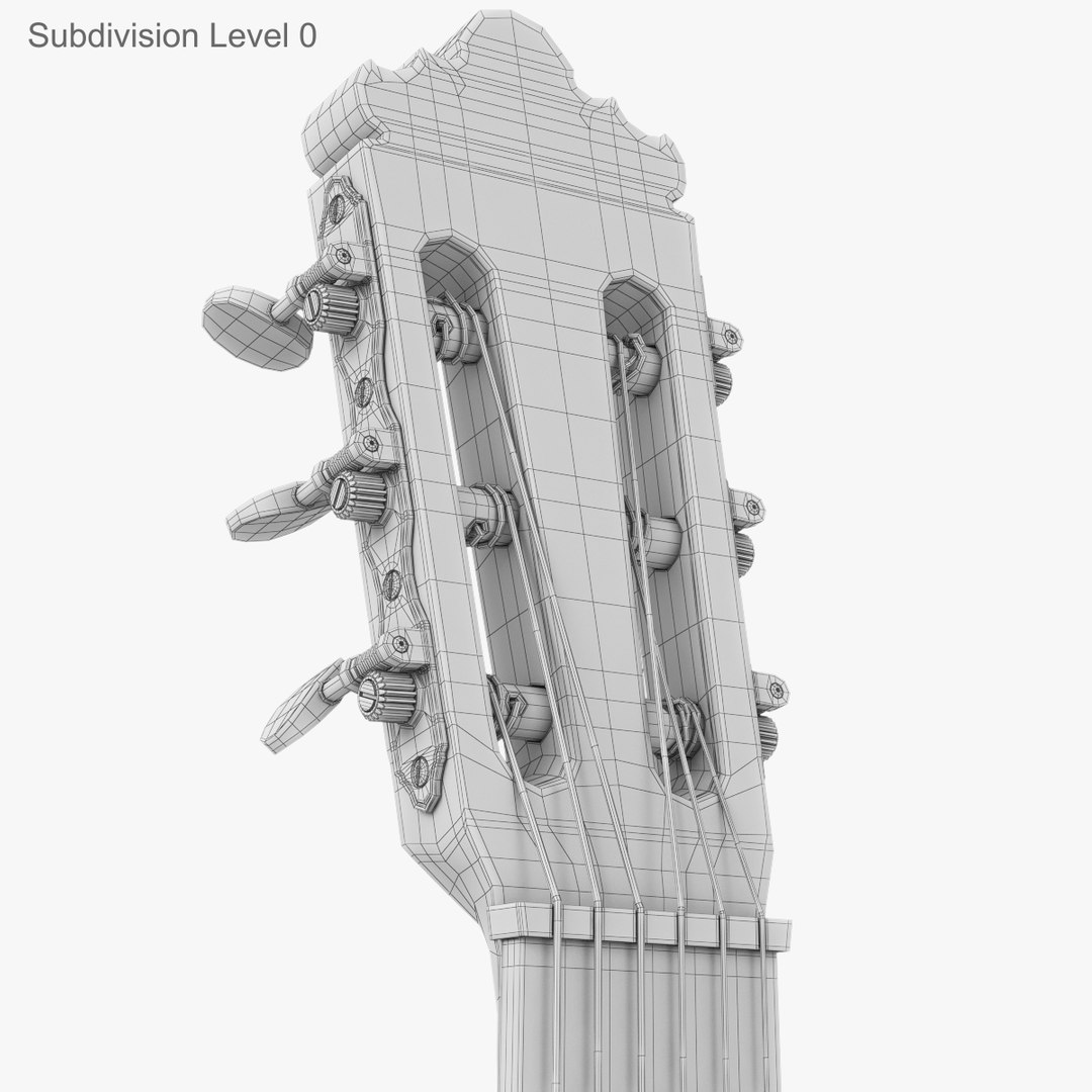 3D Classical Guitar Model - TurboSquid 1000859