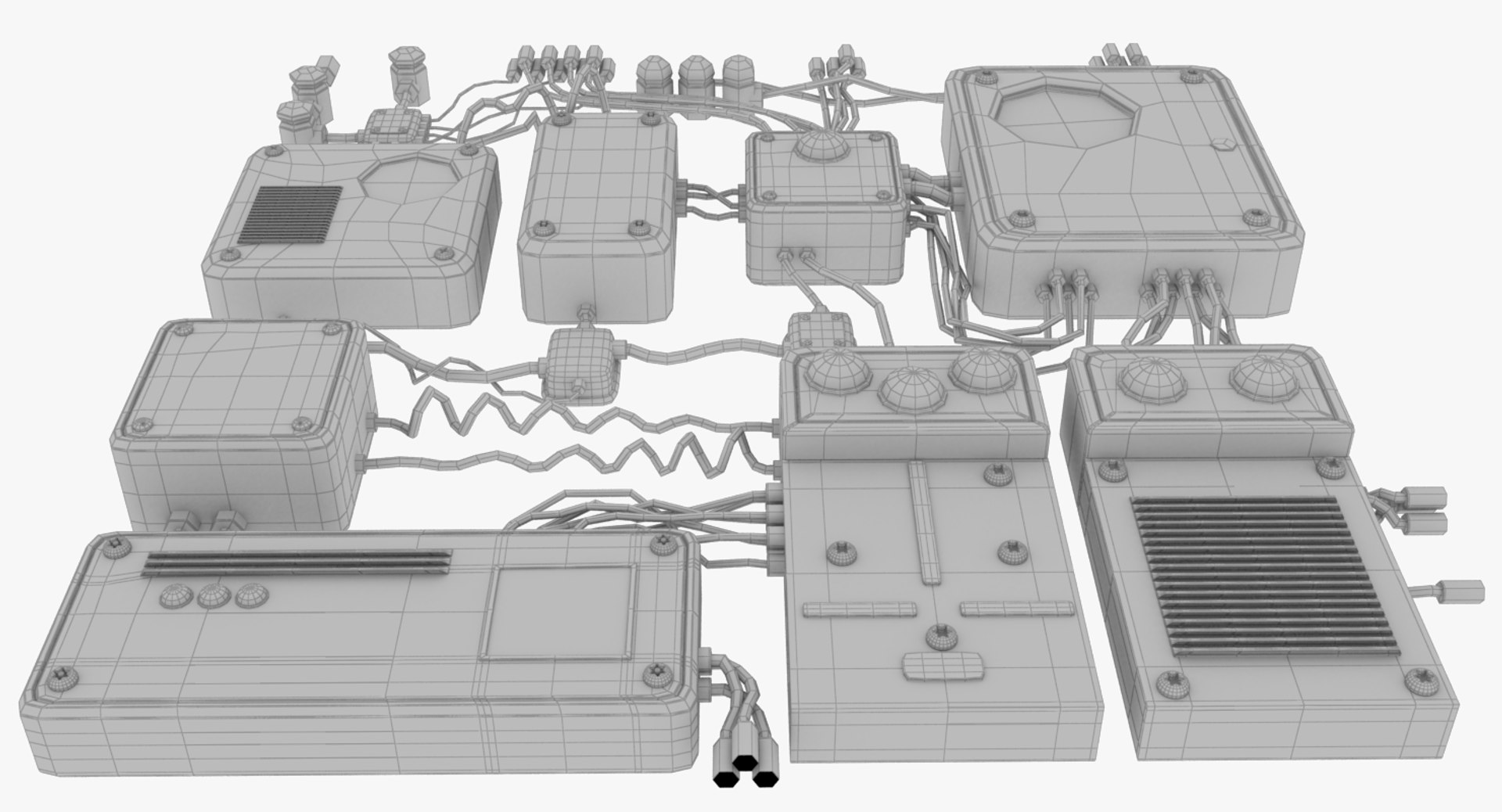 3D Switchboards Wires - TurboSquid 1322415