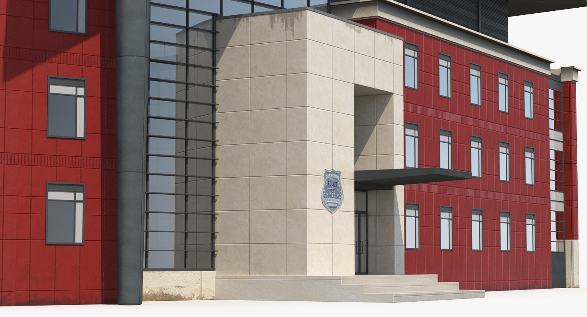 Alexandria Police Headquarters Building 3D - TurboSquid 1218862