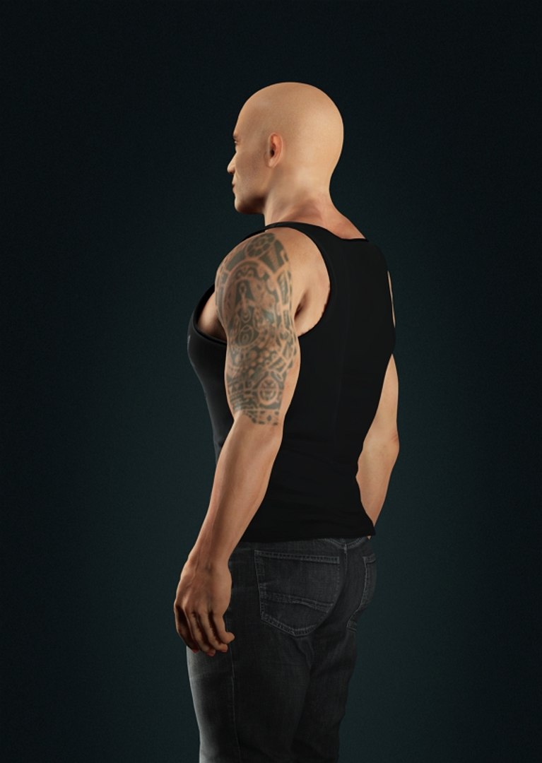 3D Dwayne Johnson 3D Model Low-poly - TurboSquid 2270130