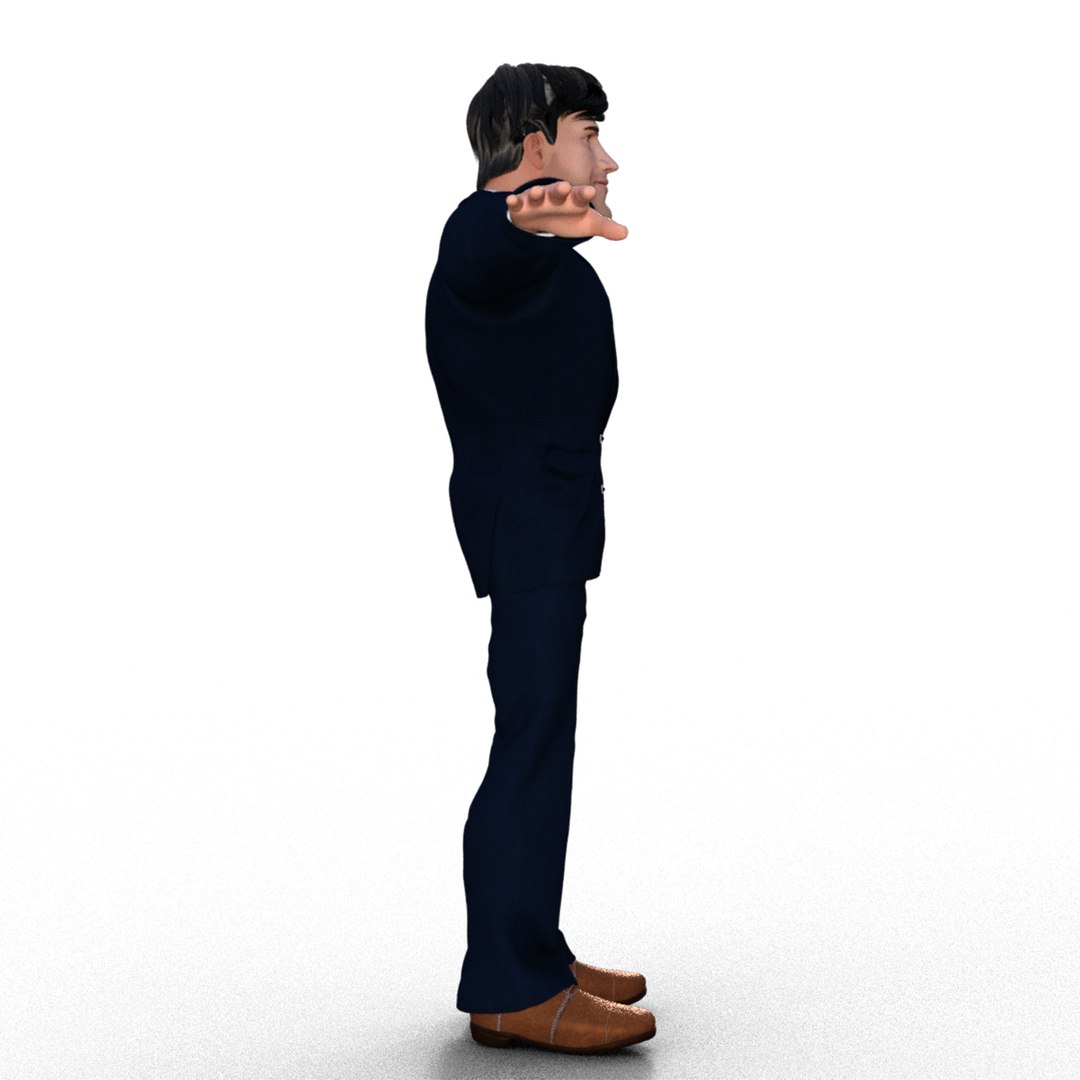 3D Cartoon Businessman Model - TurboSquid 1926287