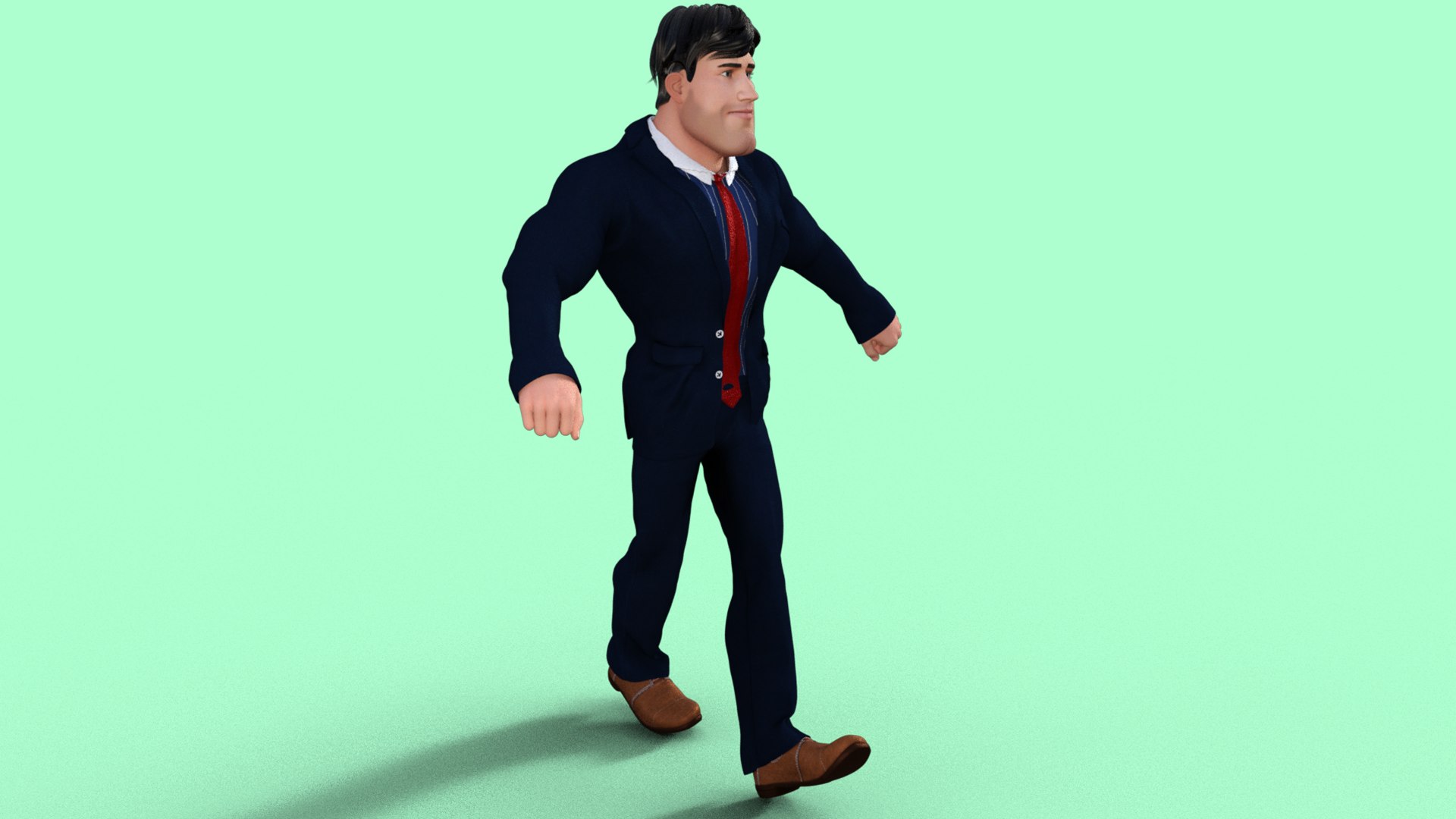 3D Cartoon Businessman Model - TurboSquid 1926287
