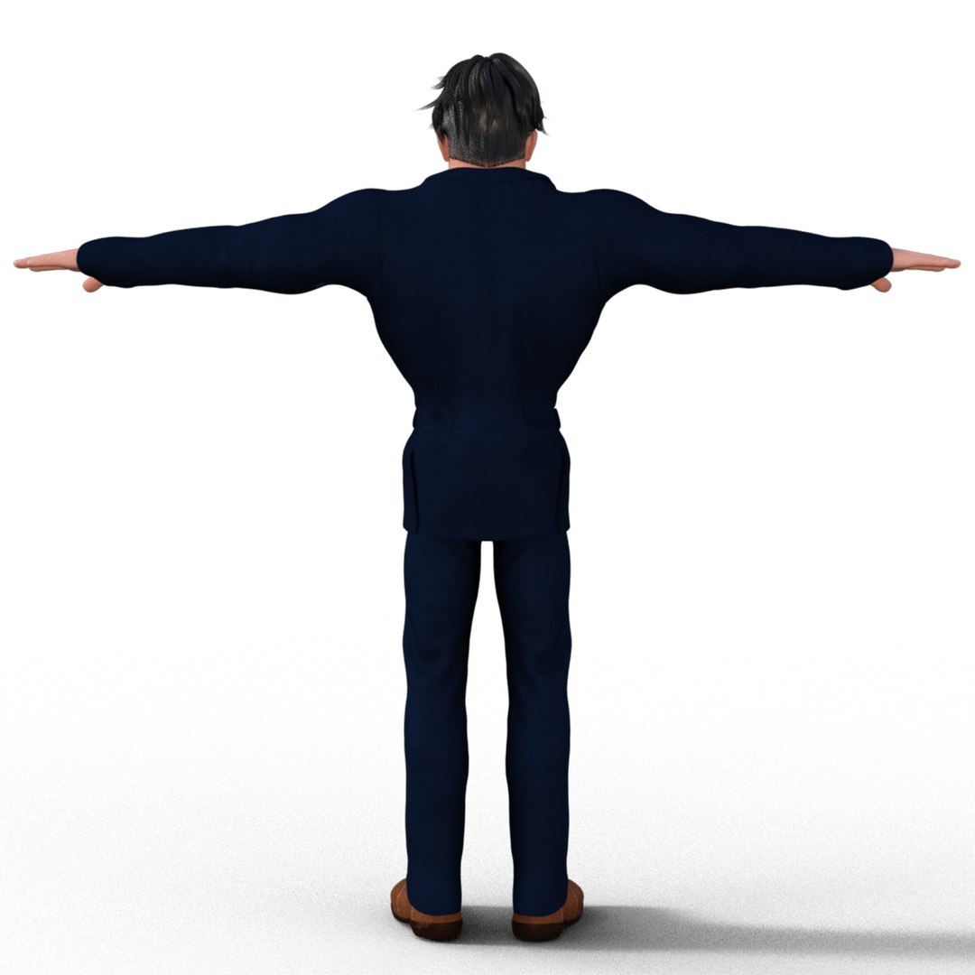 3D Cartoon Businessman Model - TurboSquid 1926287