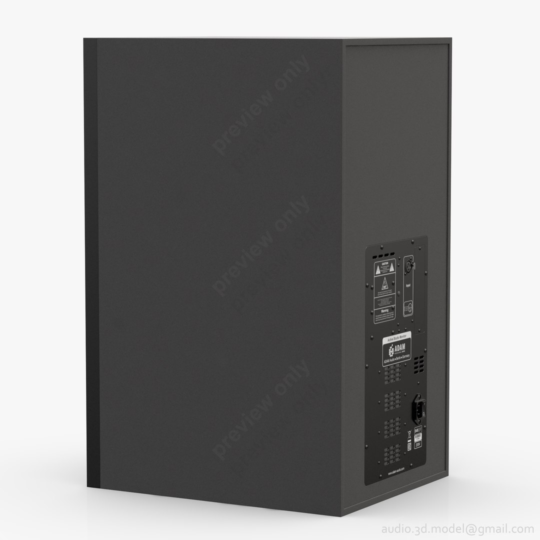 3D Monitor Adam S4x-v Model - TurboSquid 1166477