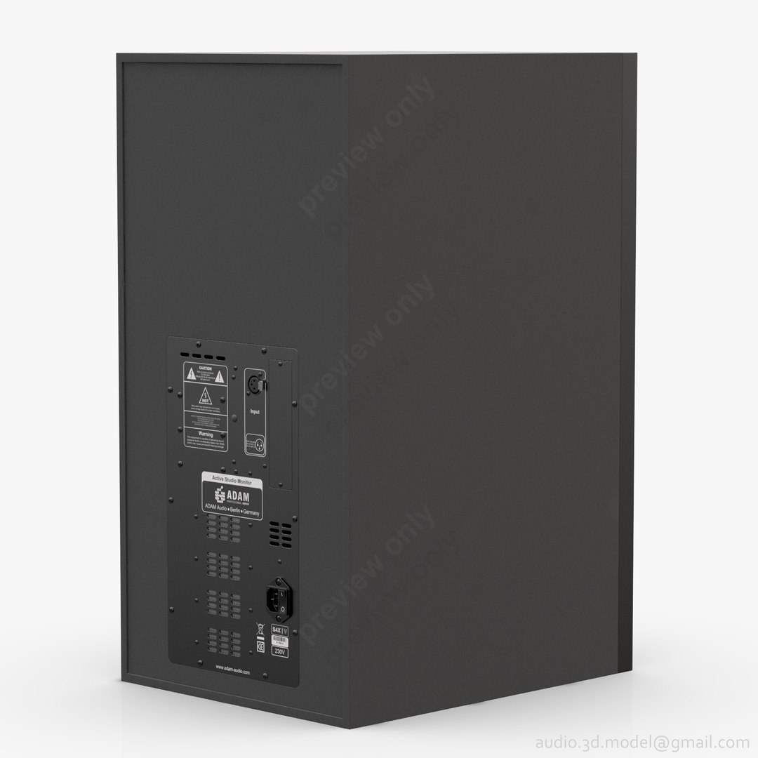 3D Monitor Adam S4x-v Model - TurboSquid 1166477