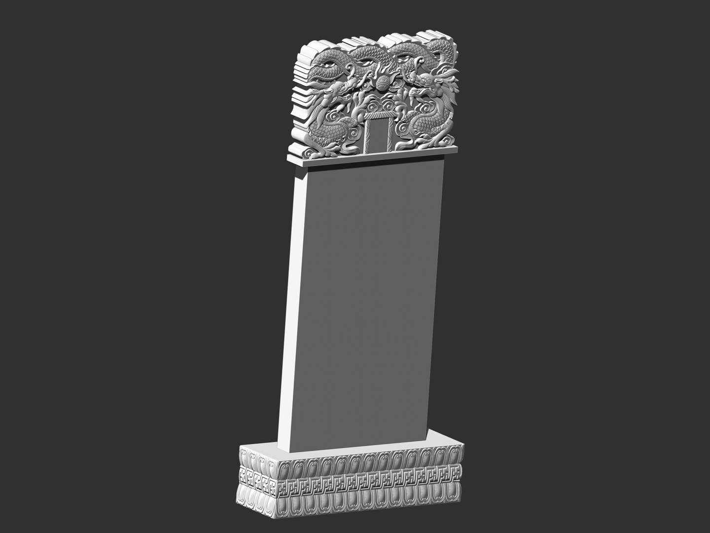 Ancient Chinese Tombstone 3D Model - TurboSquid 2042453