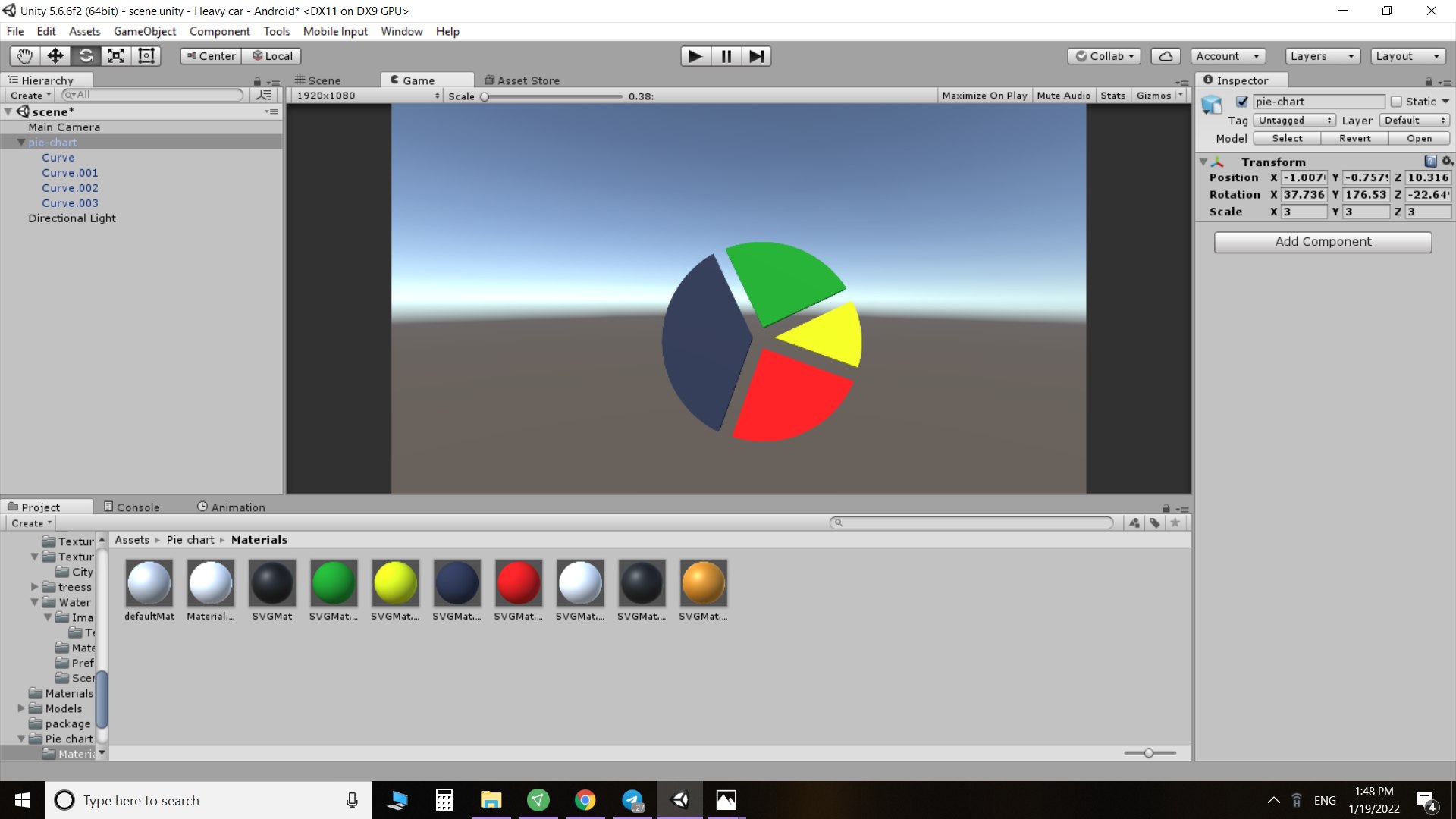 Pie chart 3D model - TurboSquid 1842433