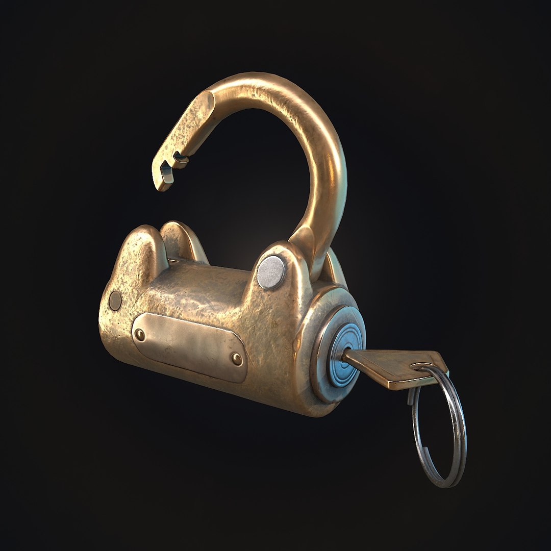 Padlock 10 3D Model - TurboSquid 2279549