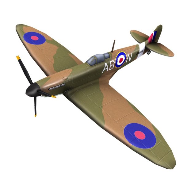 spitfire propeller 3d fbx