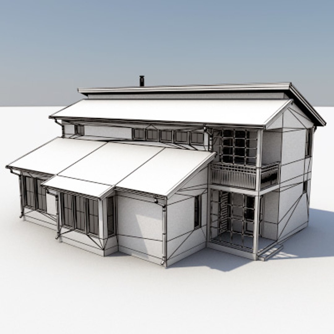 3d story house model
