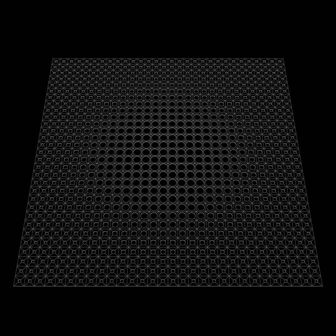 3D Perforated Panel With Parametric Pattern 24-O-09 - TurboSquid 2279502