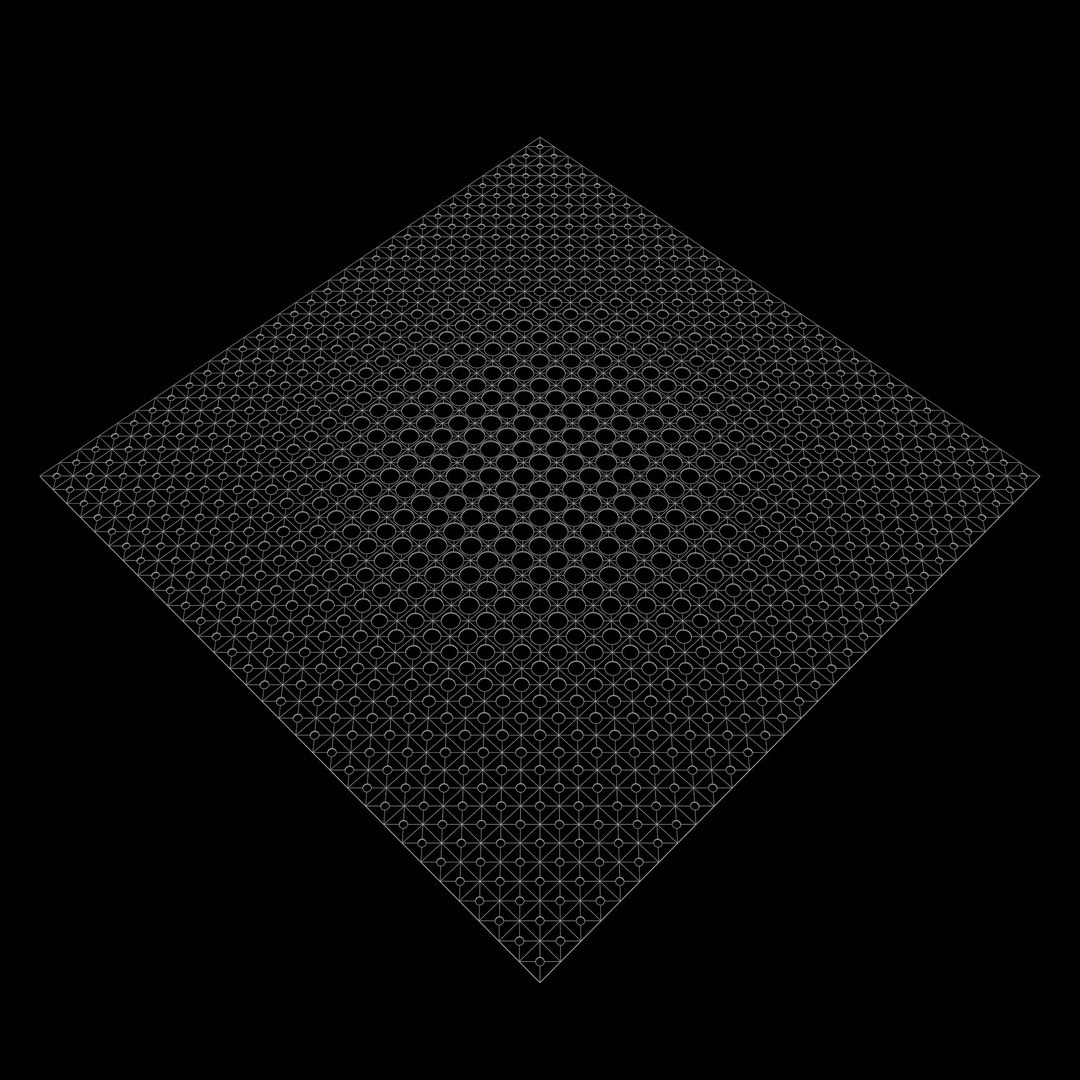 3D Perforated Panel With Parametric Pattern 24-O-09 - TurboSquid 2279502
