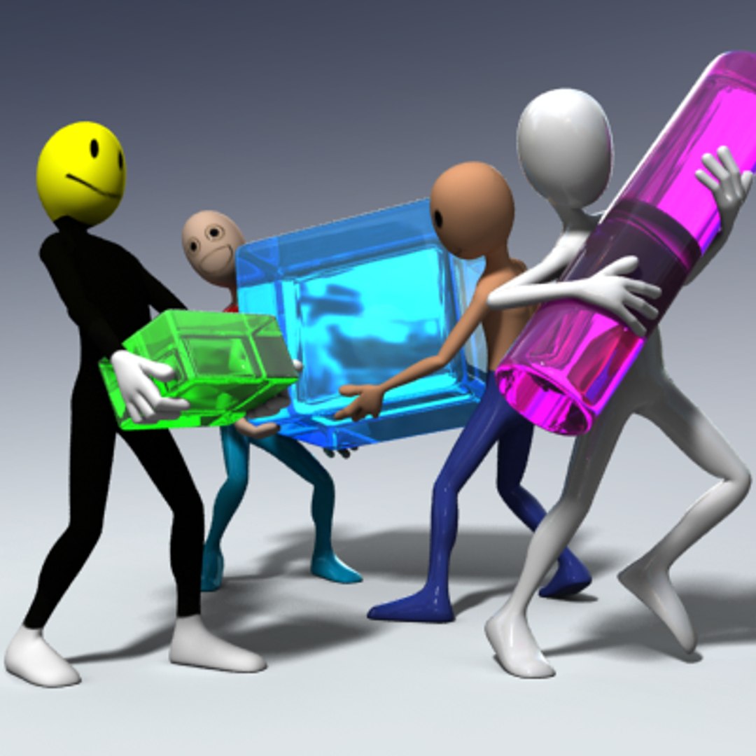 humanoid mascot character 3d model