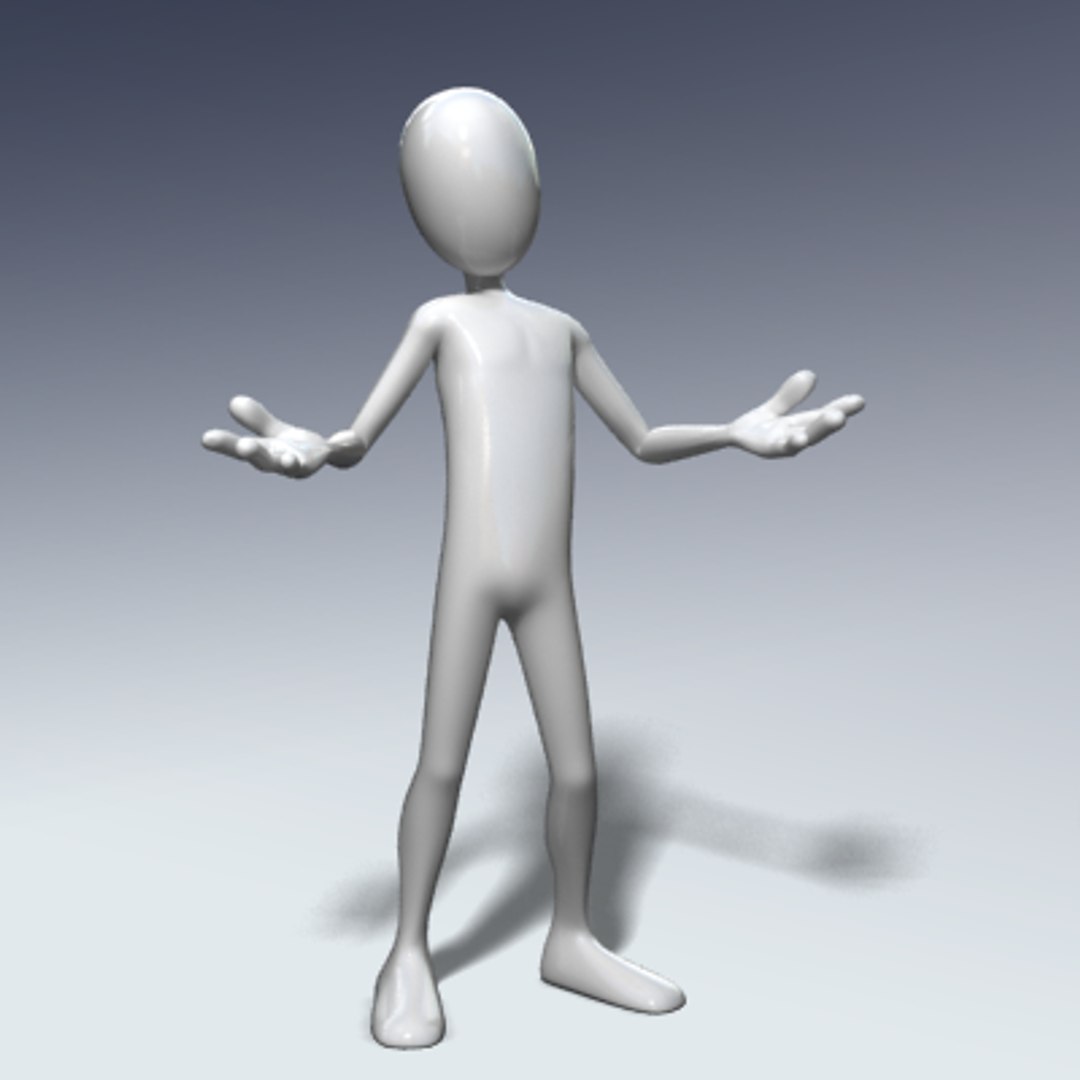 humanoid mascot character 3d model