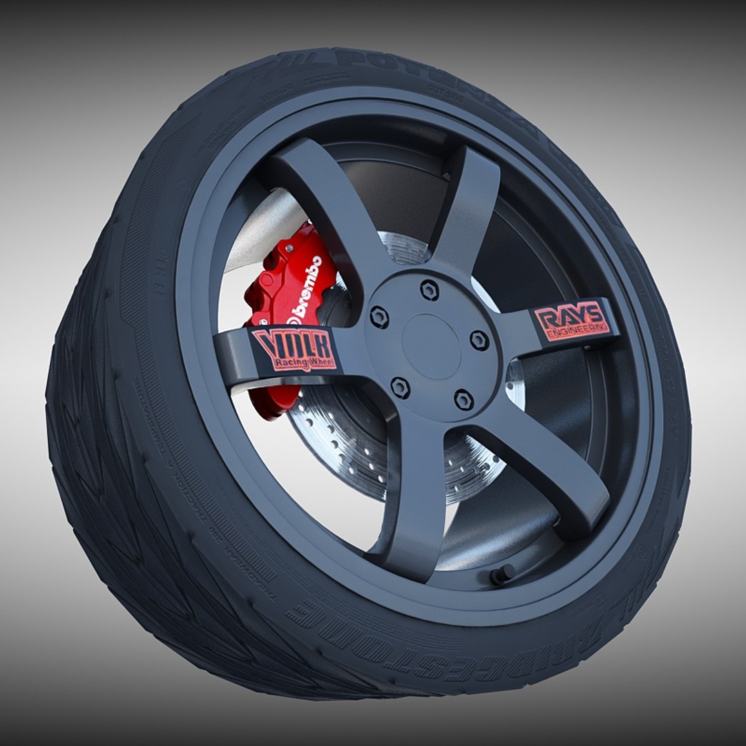 3d Model Volk Racing Wheel