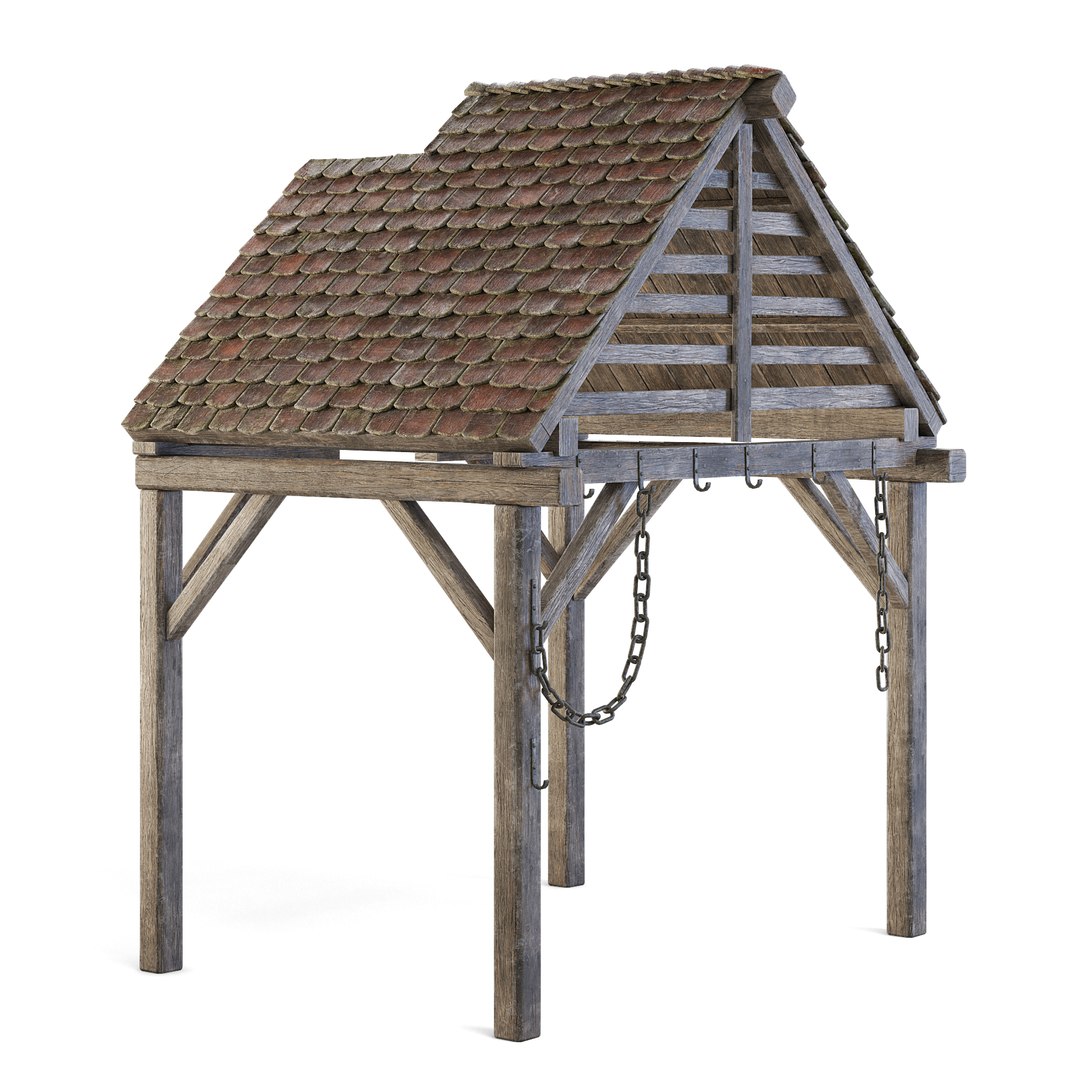Forge Wooden Roof 3D Model - TurboSquid 2229871