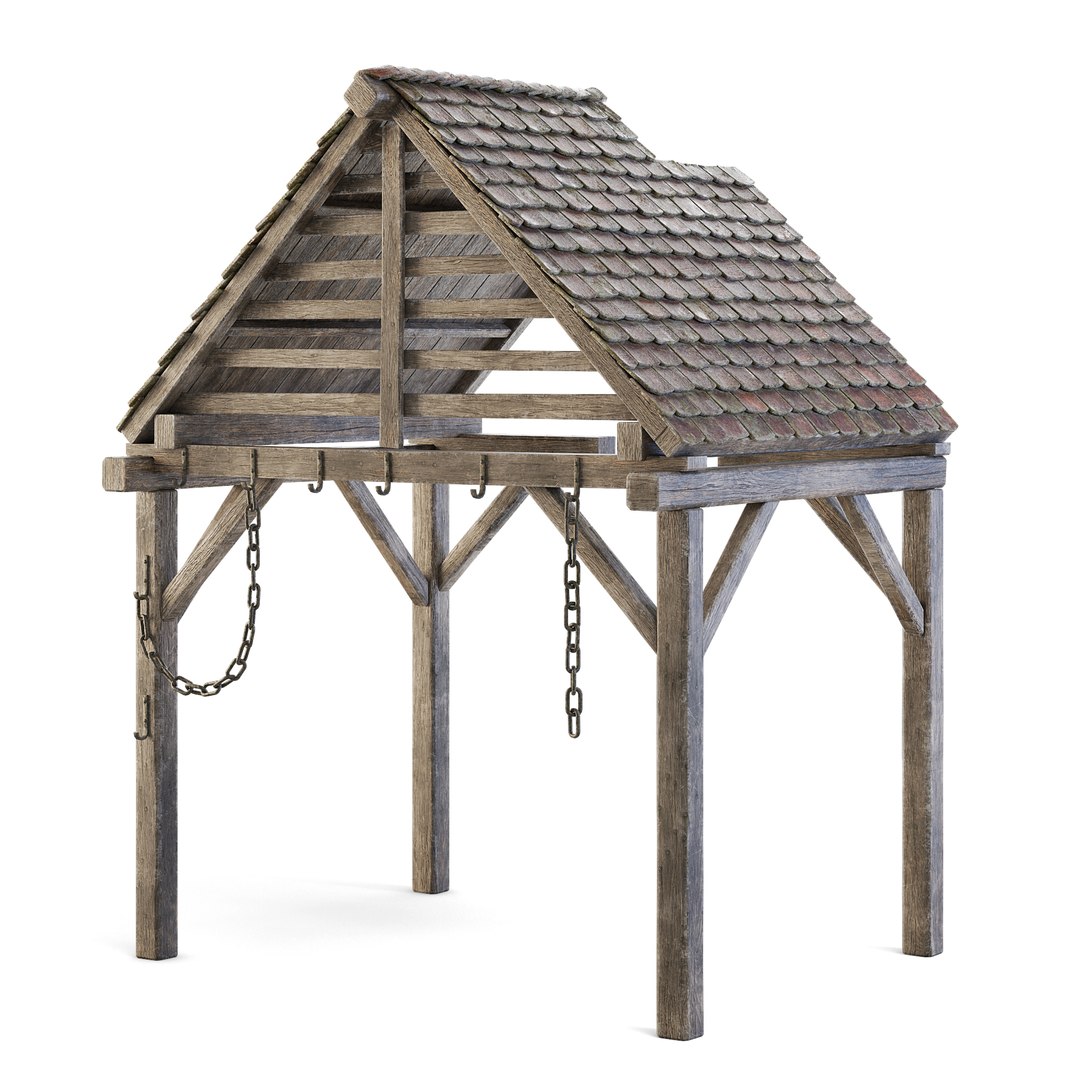 Forge Wooden Roof 3D Model - TurboSquid 2229871