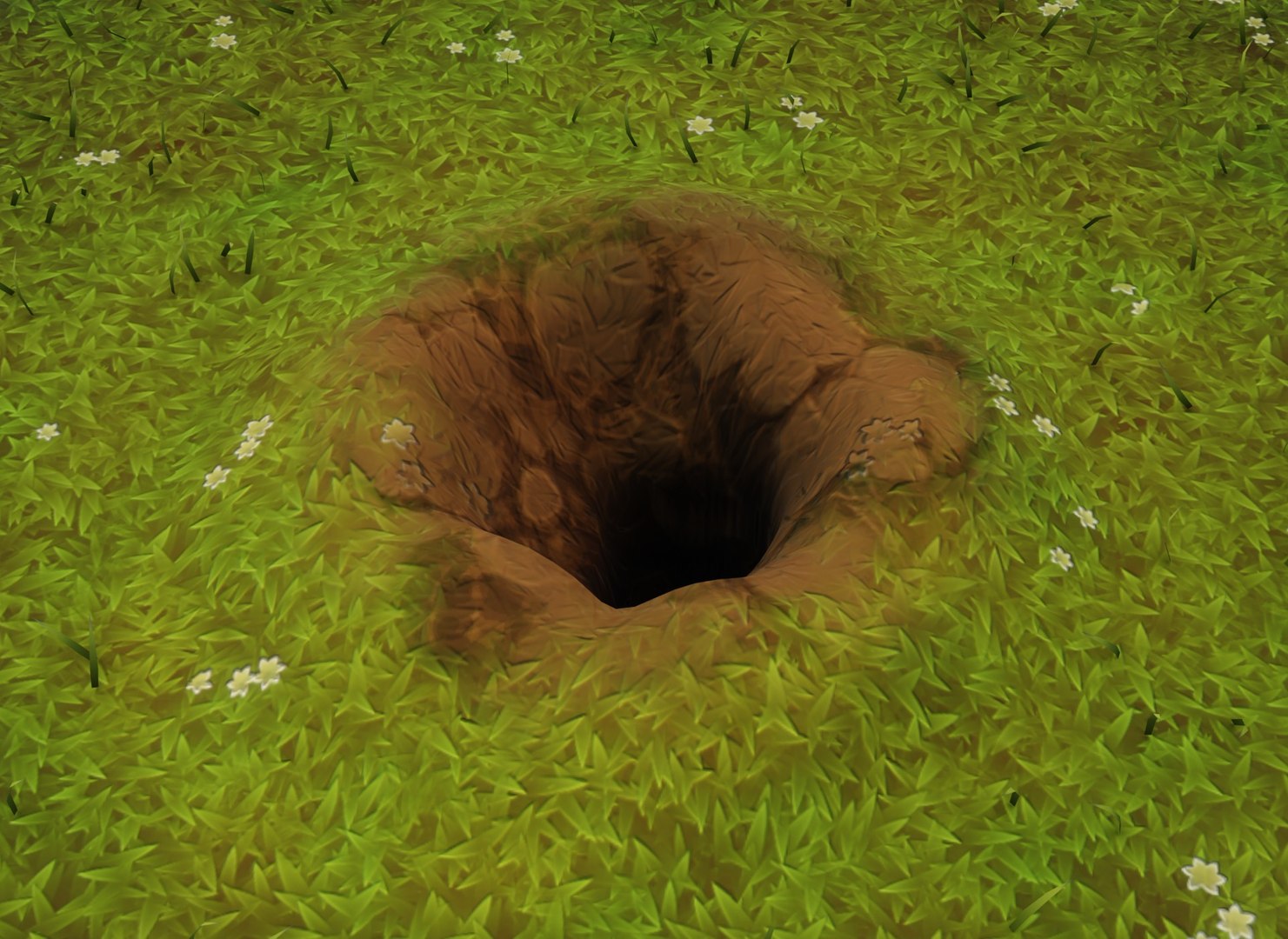 Cartoon Rabbit Hole In The Ground 3D Model 3D Model - TurboSquid 1732095