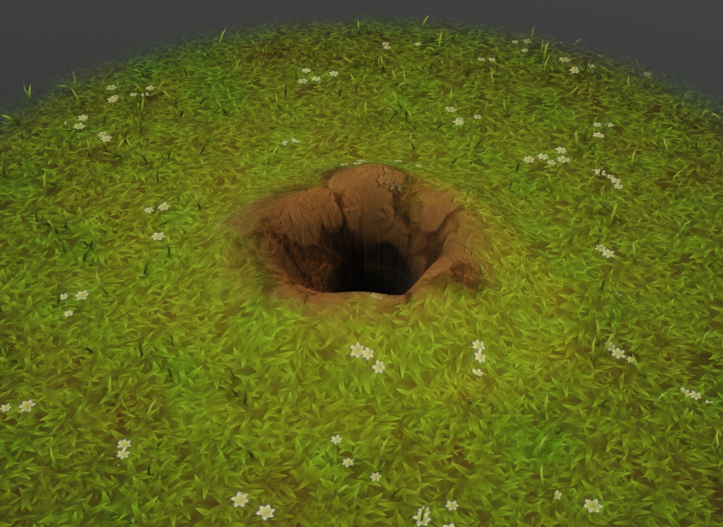 Cartoon Rabbit Hole In The Ground 3D Model 3D Model - TurboSquid 1732095