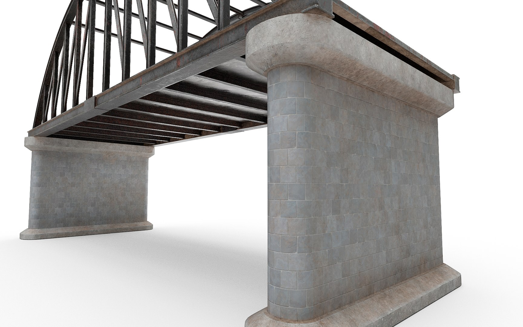 3D Old Iron Bridge - TurboSquid 2212840