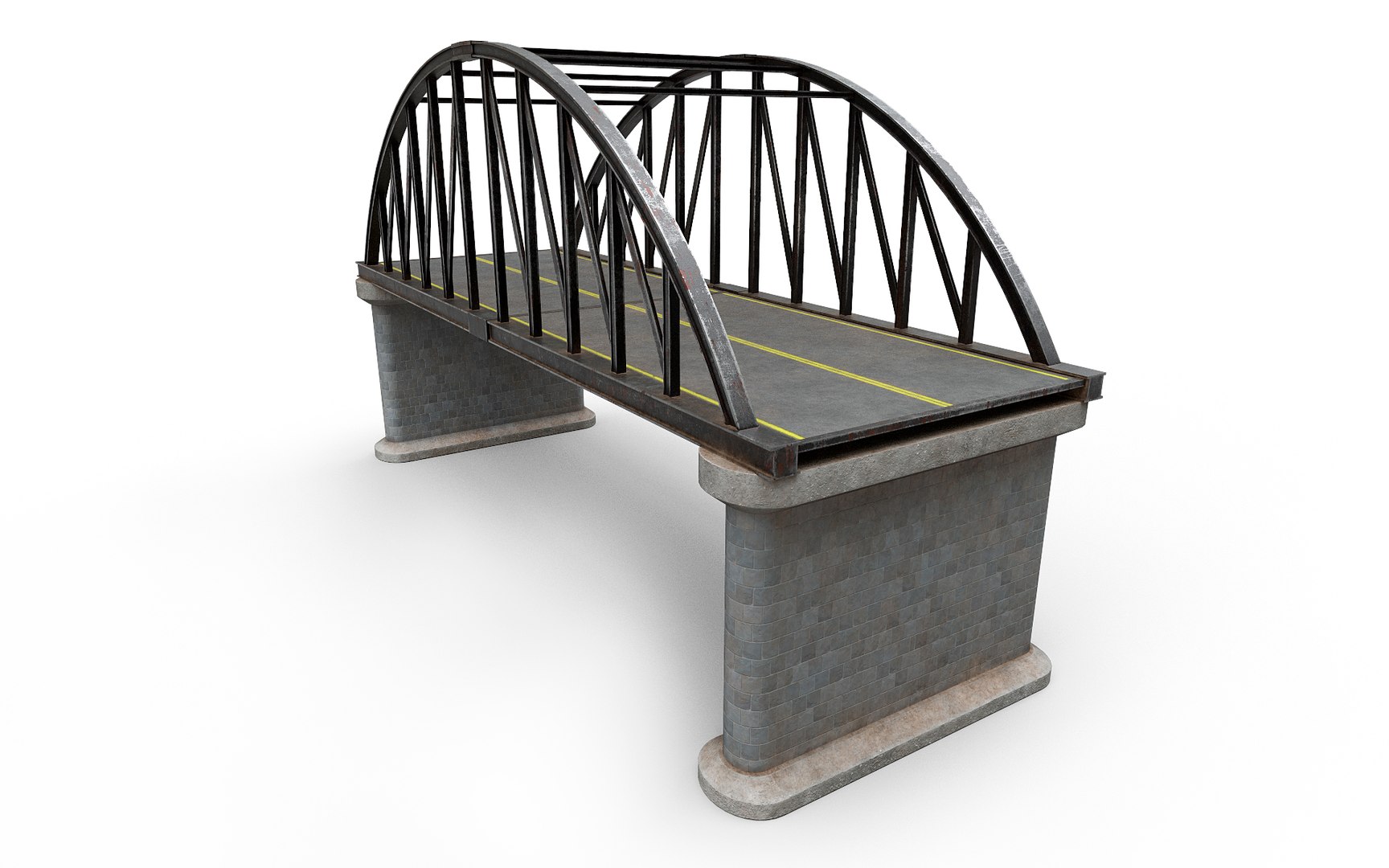 3D Old Iron Bridge - TurboSquid 2212840