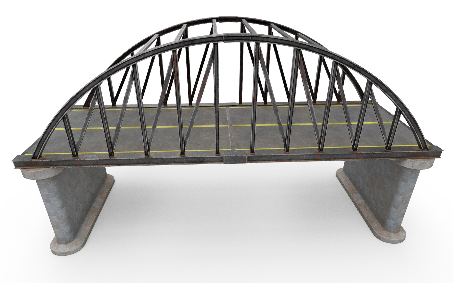 3D Old Iron Bridge - TurboSquid 2212840