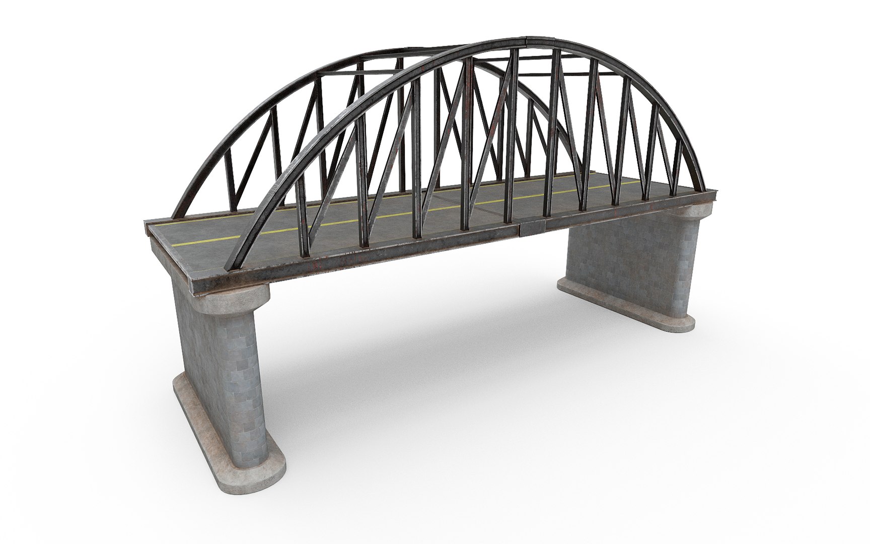 3D Old Iron Bridge - TurboSquid 2212840
