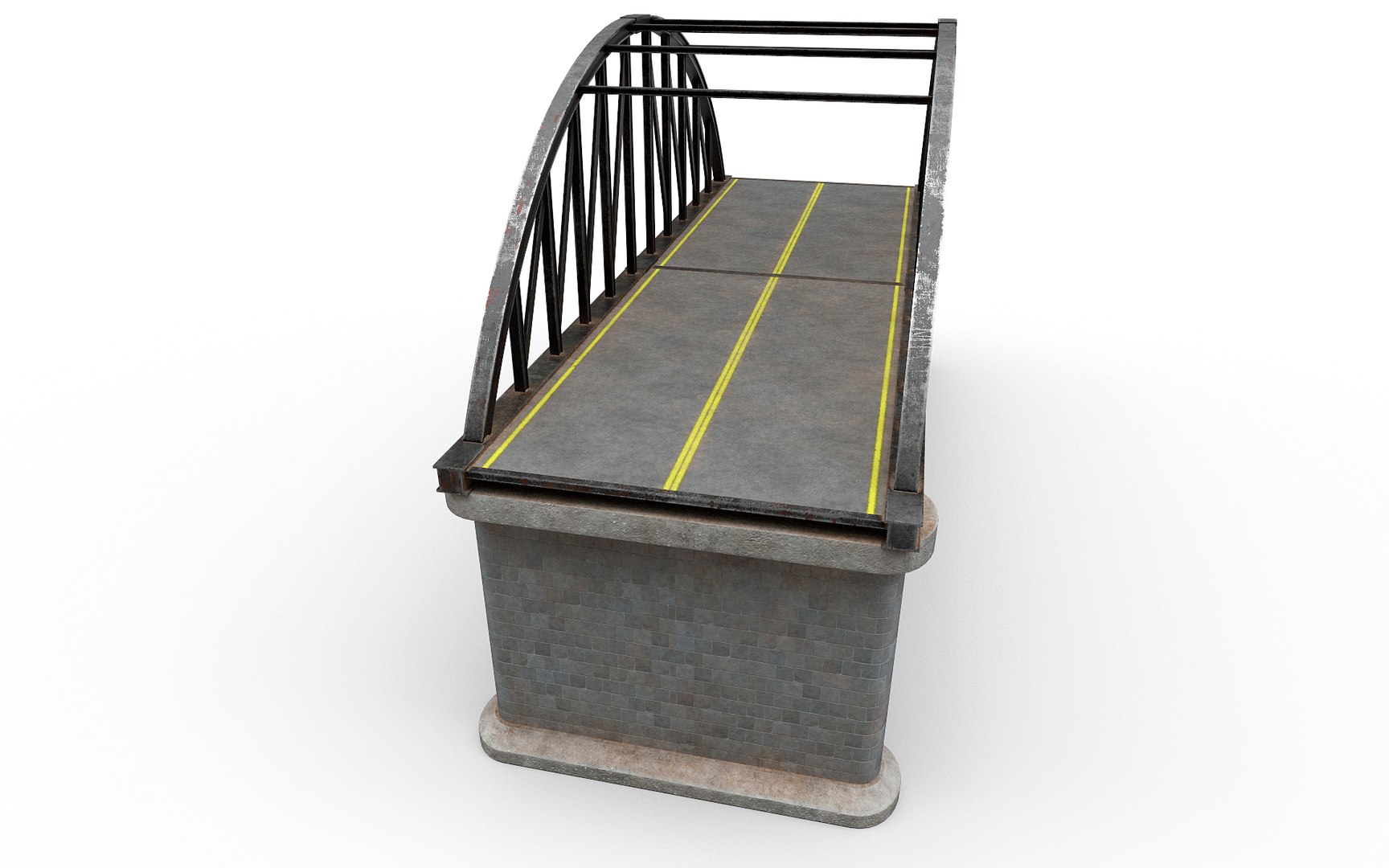 3D Old Iron Bridge - TurboSquid 2212840