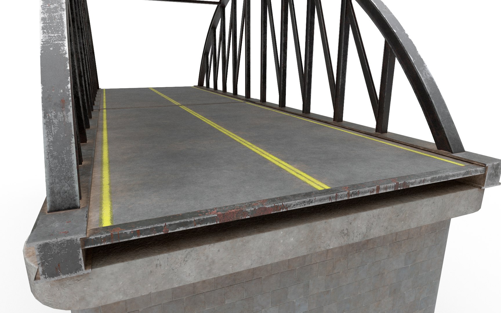 3D Old Iron Bridge - TurboSquid 2212840