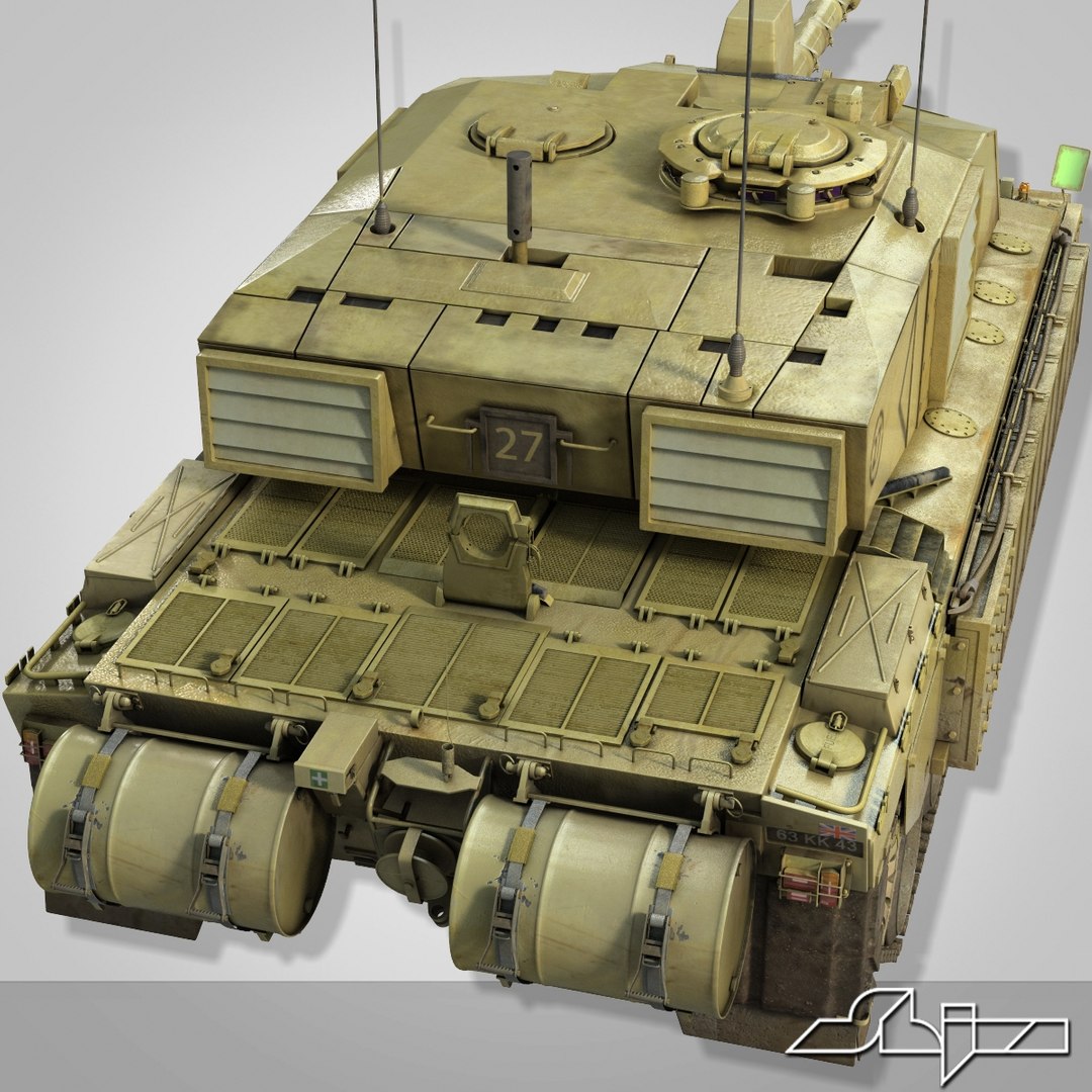 3d Model Tank Challenger 2