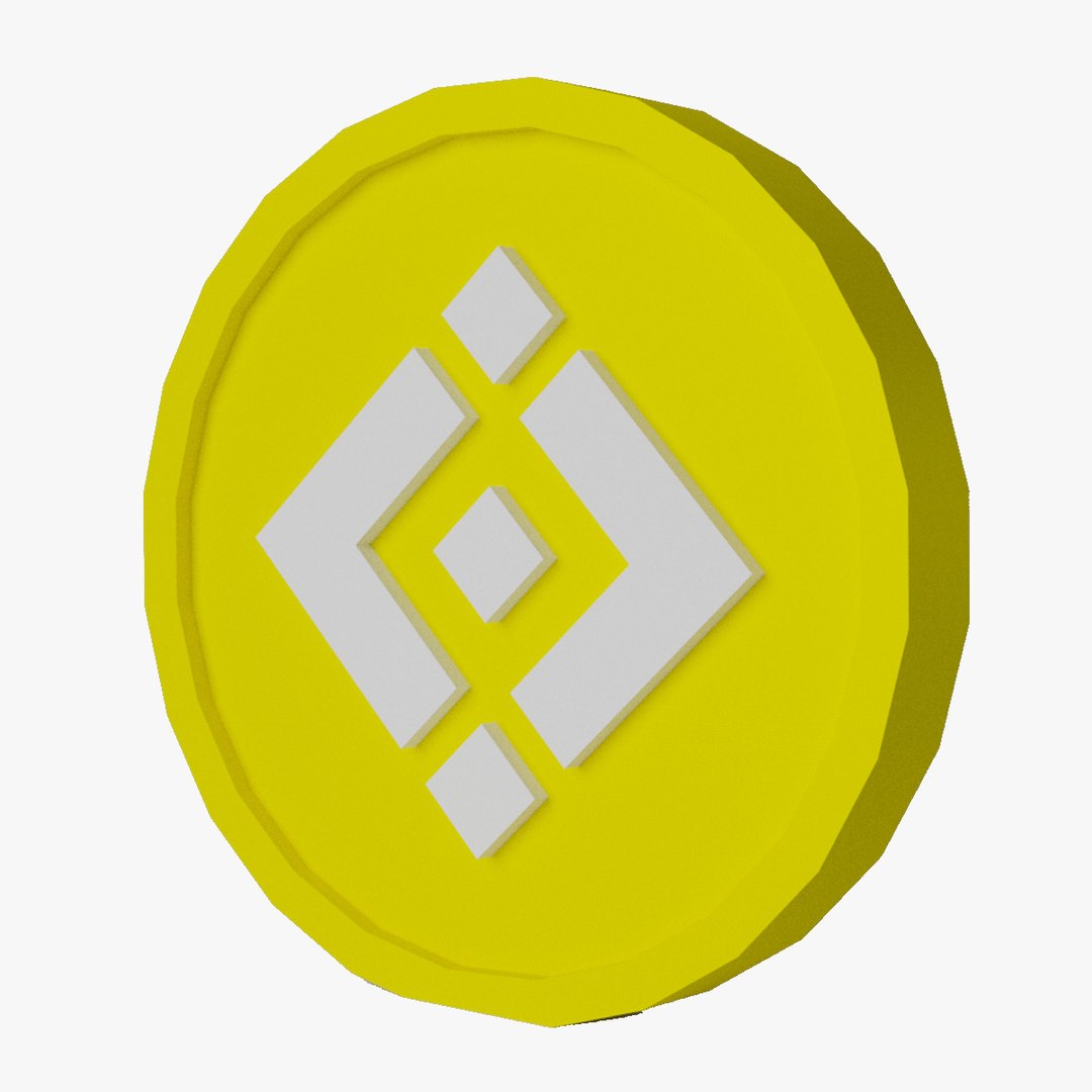 3D Binance Coin Low-poly 3D model model - TurboSquid 1917019