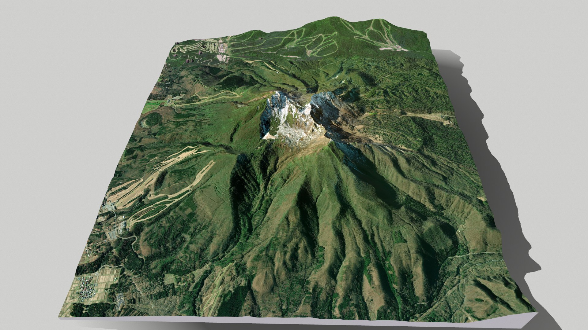 3D Mountain Landscape Volcano Bandai Japan - TurboSquid 2192050