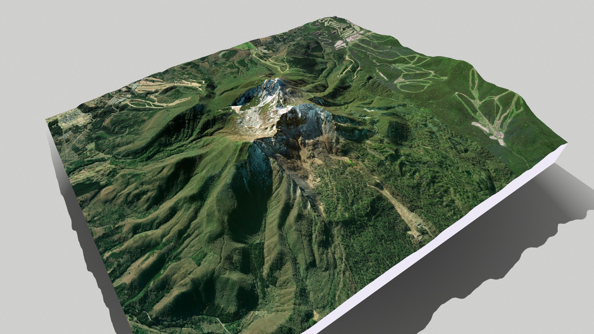 3D Mountain Landscape Volcano Bandai Japan - TurboSquid 2192050