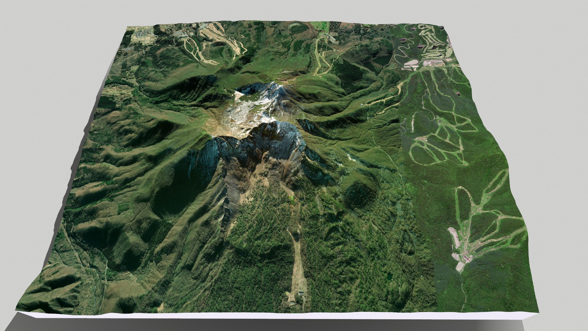 3D Mountain Landscape Volcano Bandai Japan - TurboSquid 2192050