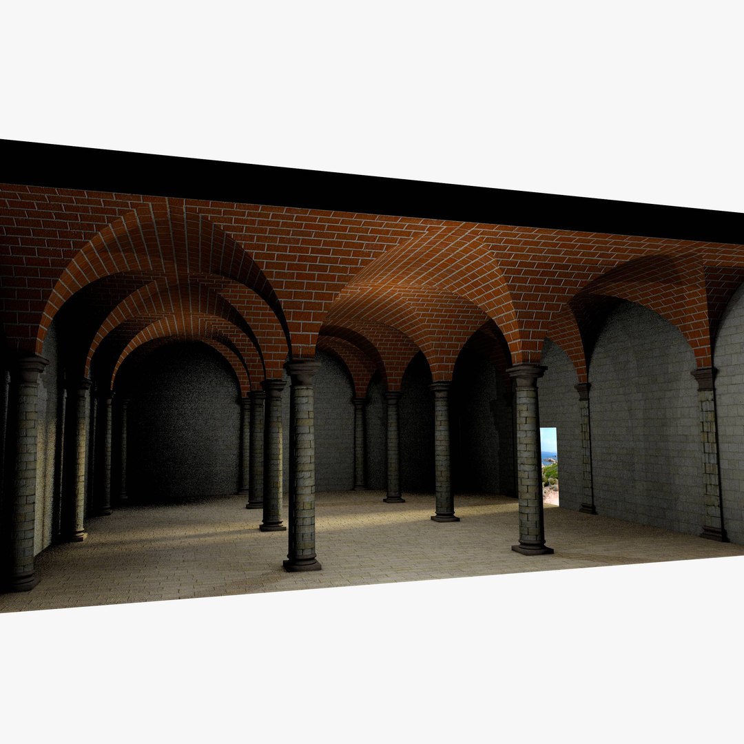 Romanic Vaulting Simple Column Wrl