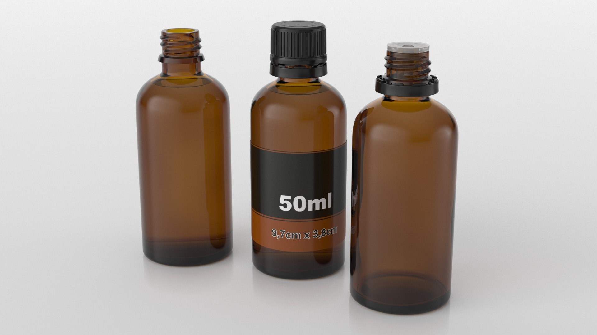 50ml Bottle 3D Model - TurboSquid 1257516