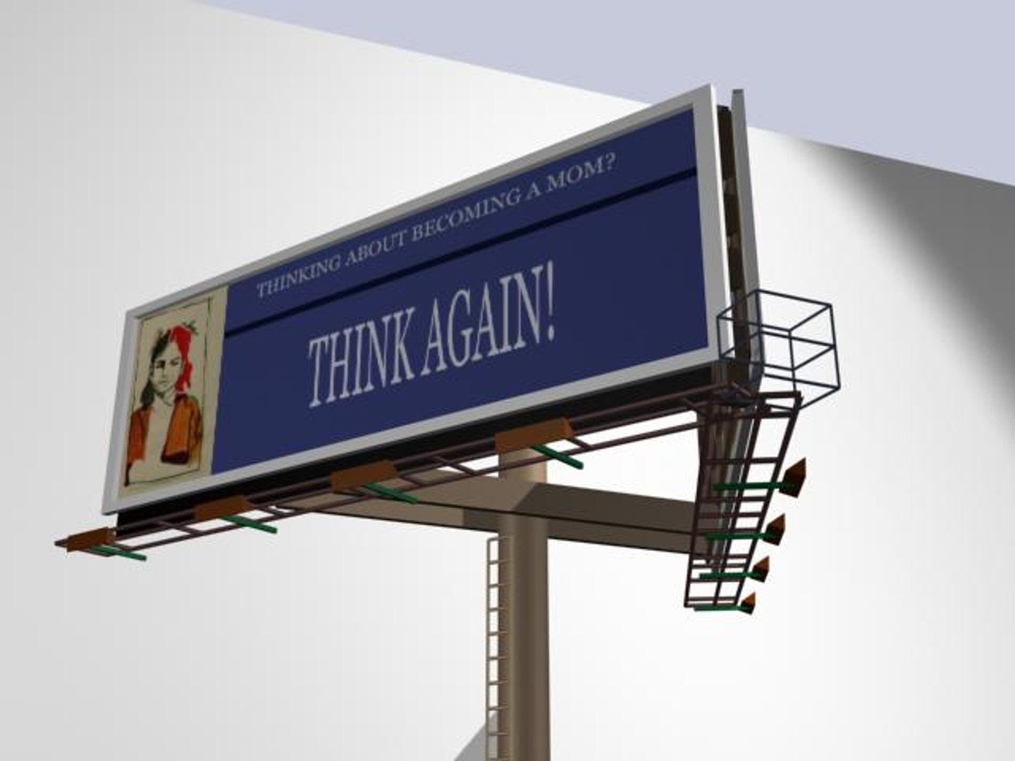 3d model of billboard