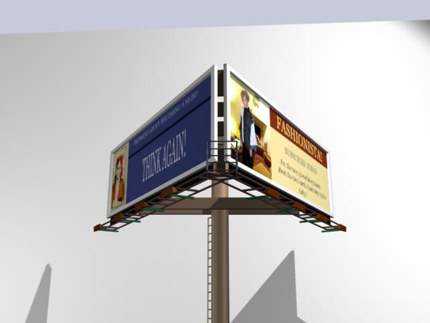3d model of billboard