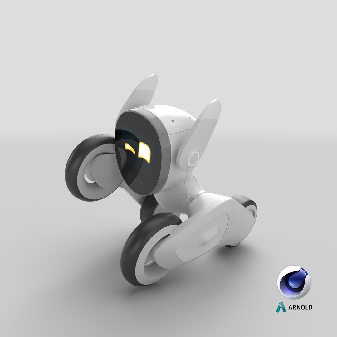 3D Friendly Robot Toy Loona Smart Petbot Model - TurboSquid 2092979