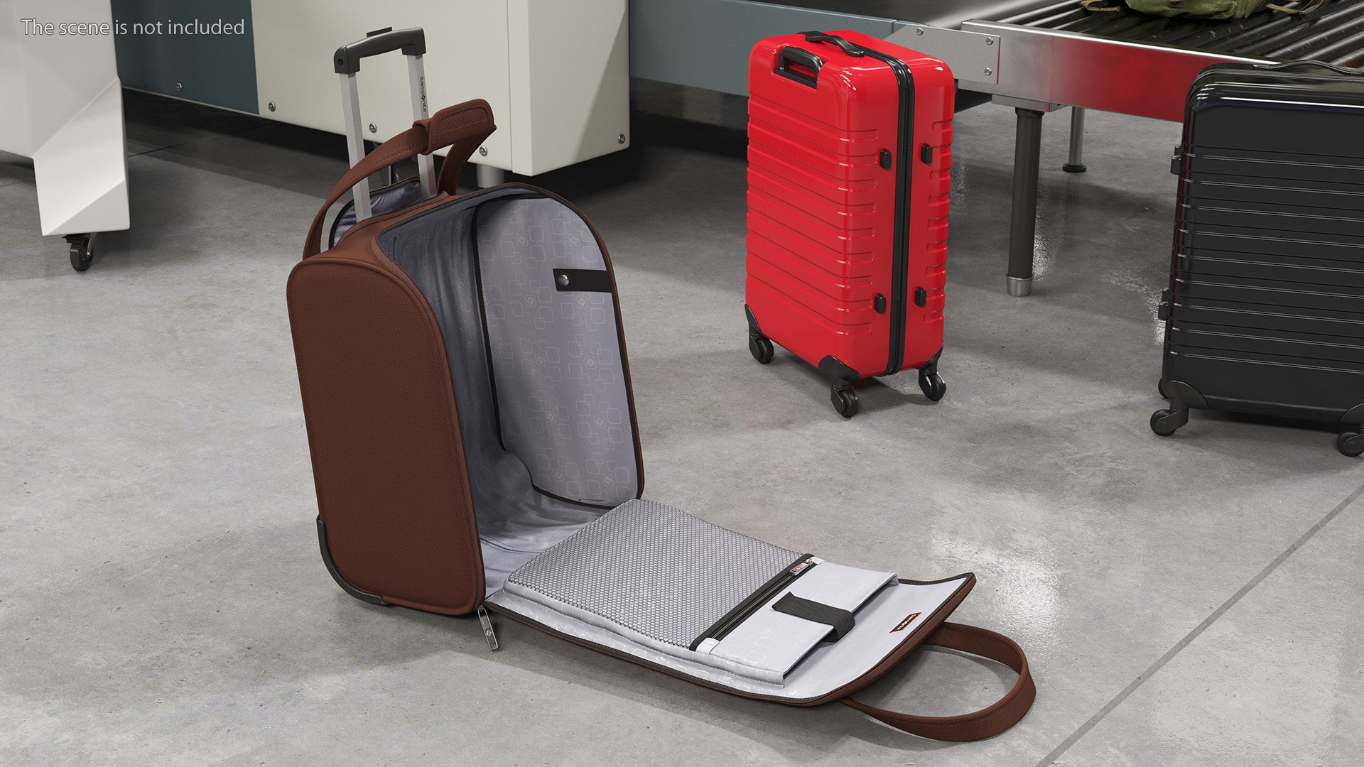 3D Open Softshell Luggage Samsonite Brown - TurboSquid 2083650